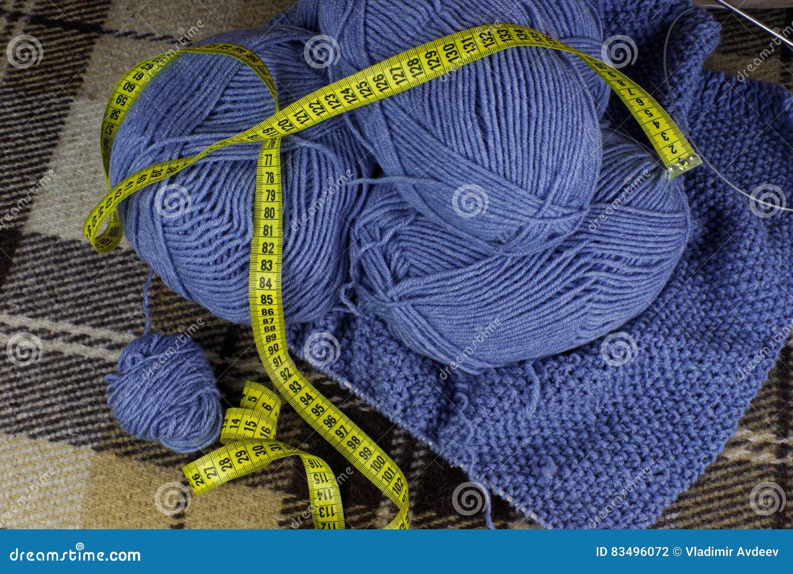 The Process of Hand Knitting. Stock Photo - Image of knitwork, hand ...