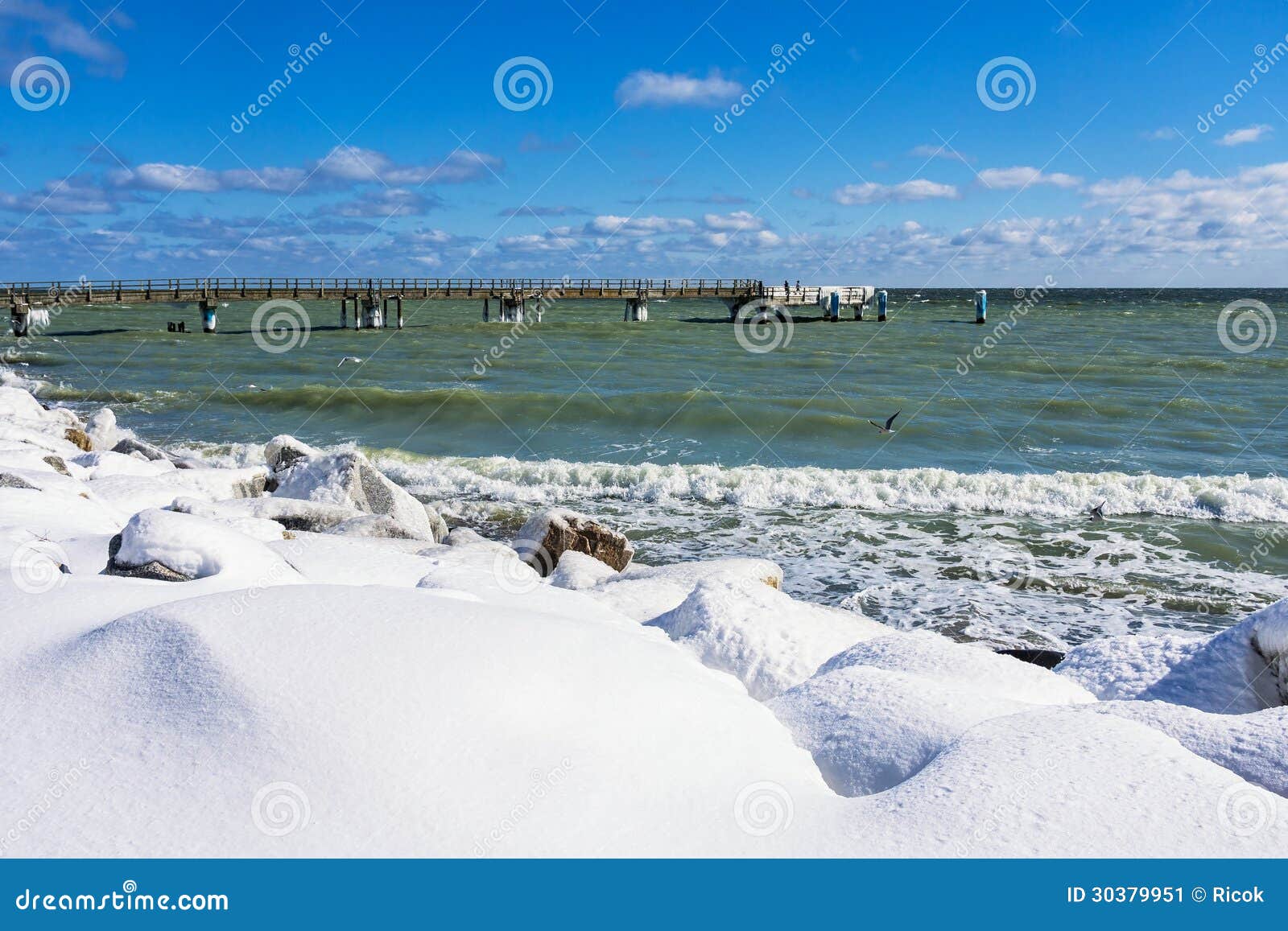 Winter stock image. Image of snow, waterside, serene - 30379951