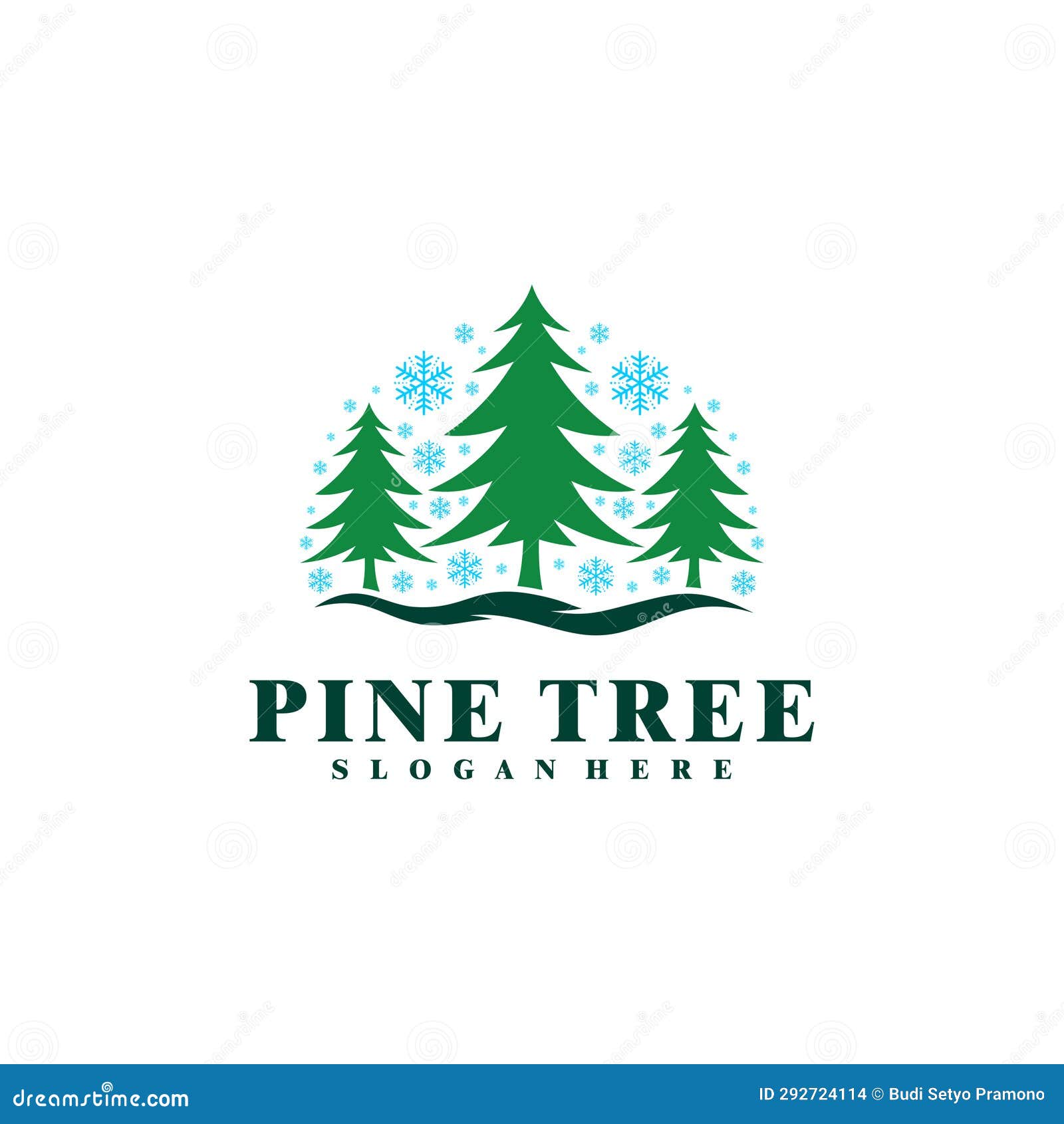 Winter Pine Tree Logo Design Vector. Creative Pine Tree Logo Concepts ...