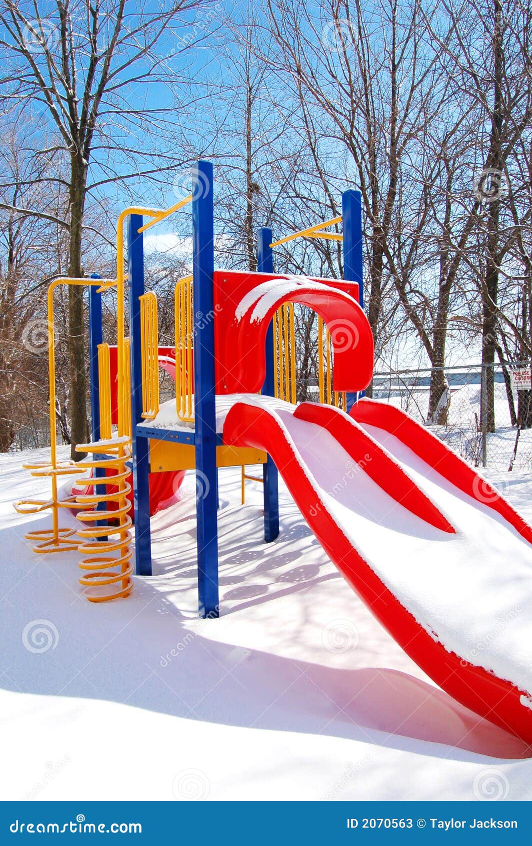 Winter playground stock image. Image of city, steps, play - 2070563