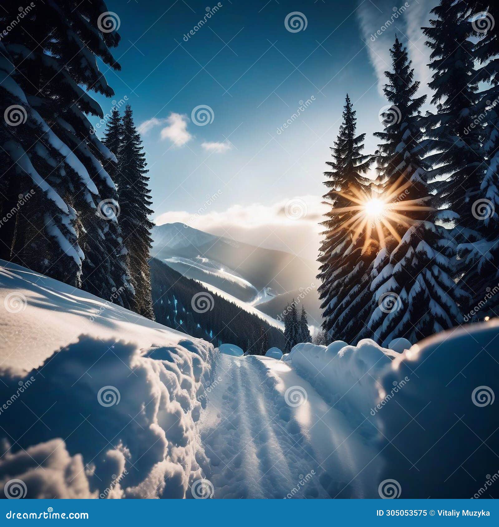 Winter Poem stock illustration. Illustration of scene - 305053575