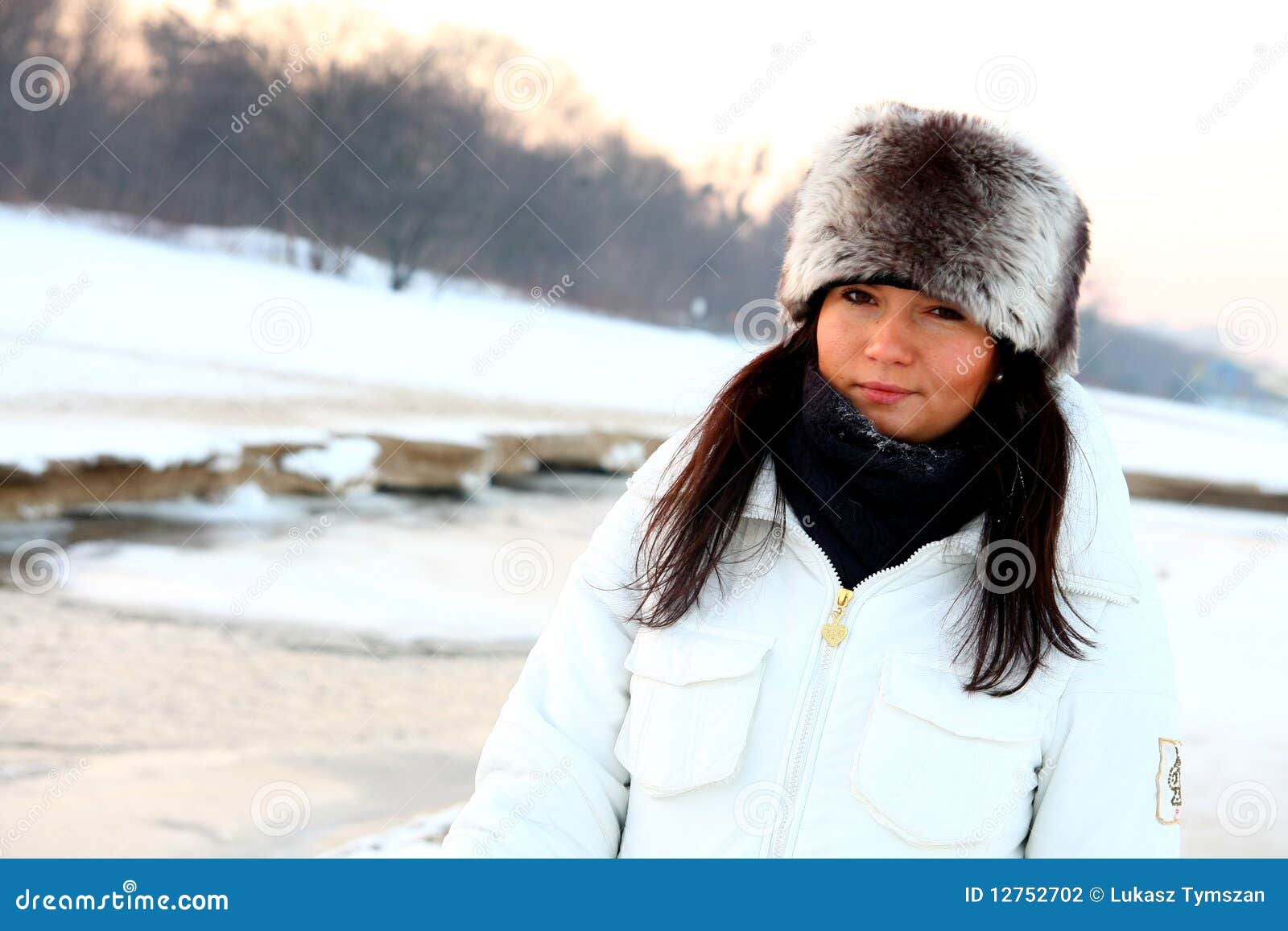 Winter portrait stock photo. Image of snowy, snow, portrait - 12752702