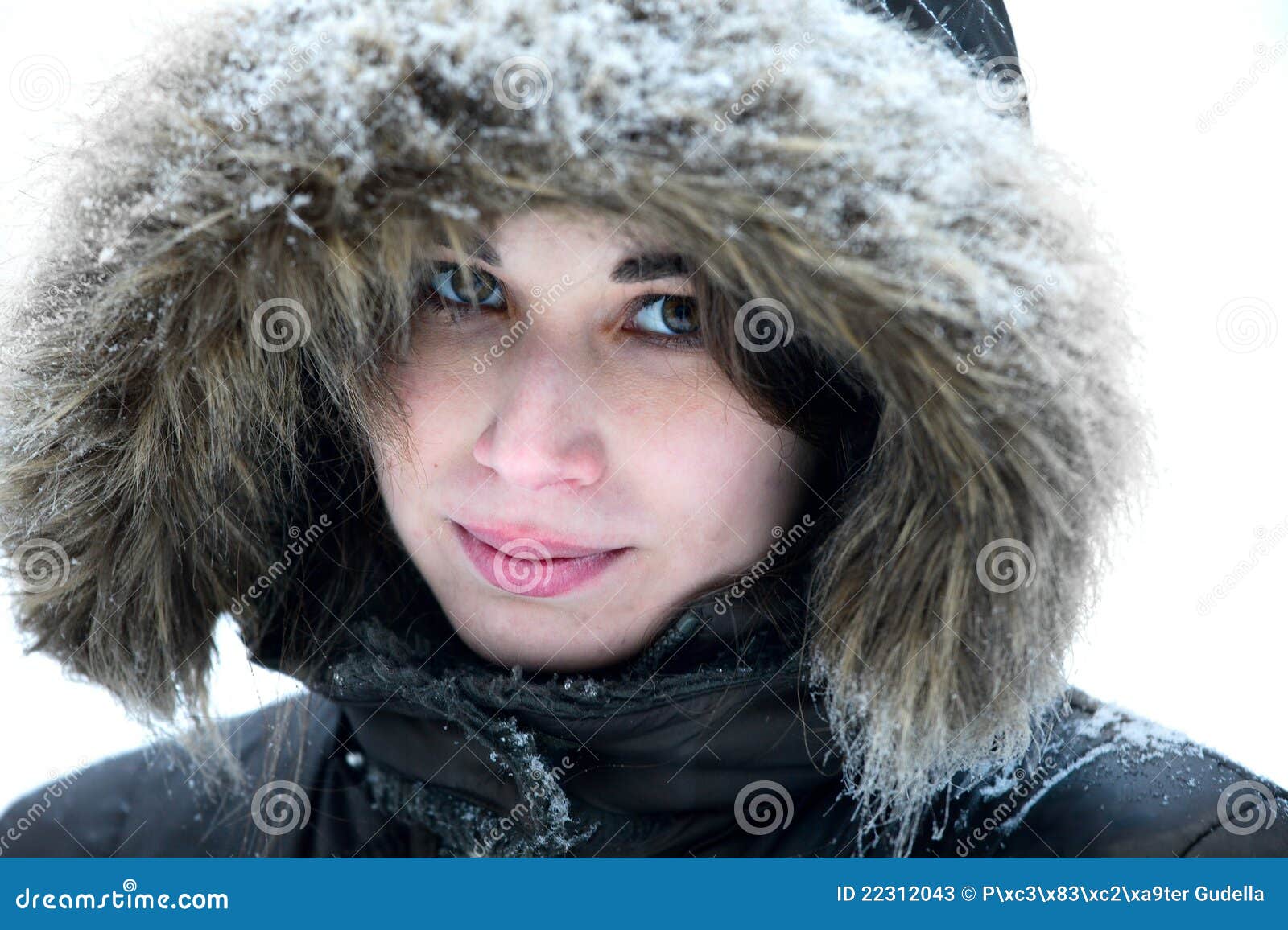 Winter Portrait stock image. Image of outdoor, young - 22312043
