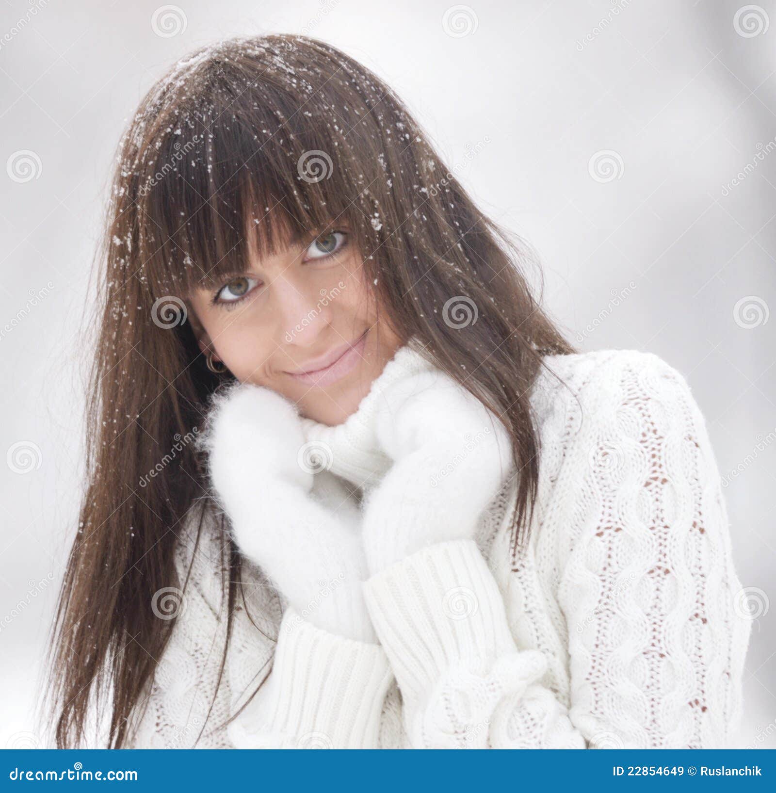 Winter portrait stock image. Image of beauty, beautiful - 22854649