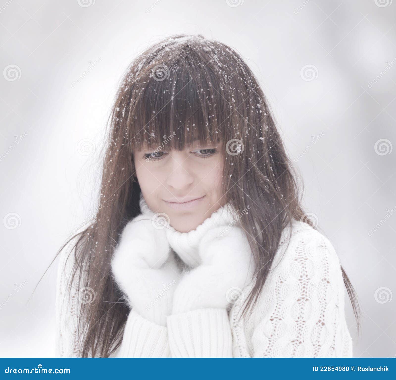 Winter portrait stock photo. Image of health, cosmetology - 22854980