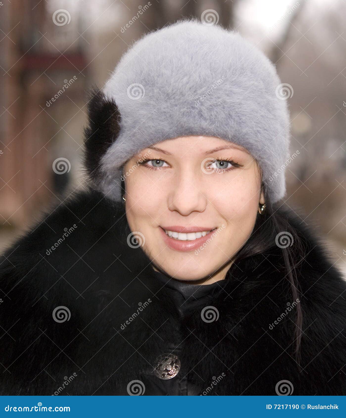 Winter portrait stock photo. Image of coat, beautiful - 7217190