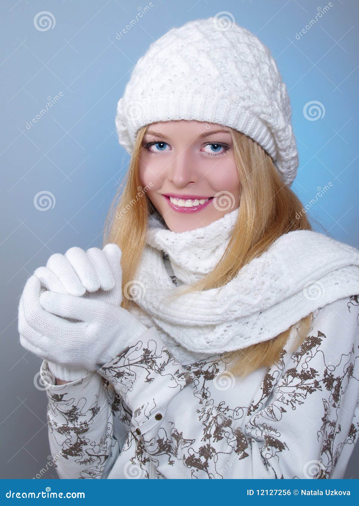 Winter Portrait of a Pretty Girl Stock Photo - Image of bright, fashion ...
