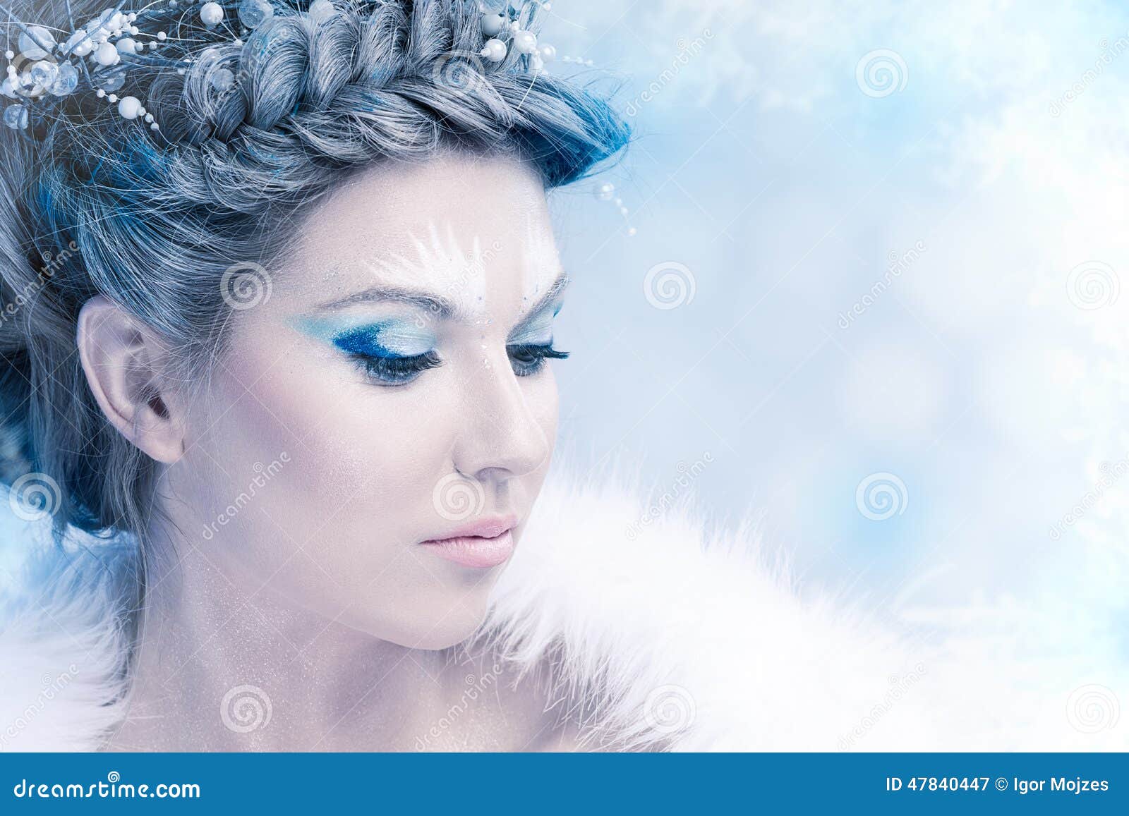 Winter portrait stock image. Image of december, female - 47840447