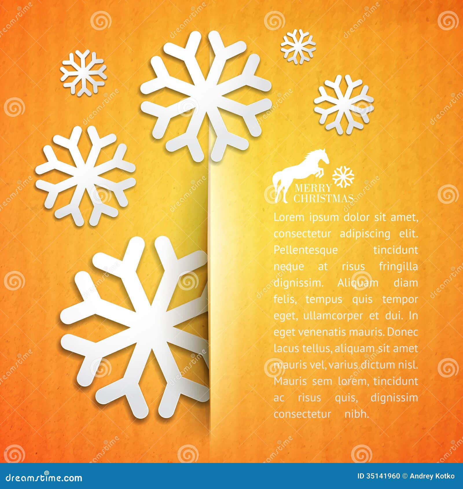 Winter post card. stock vector. Illustration of holiday - 35141960