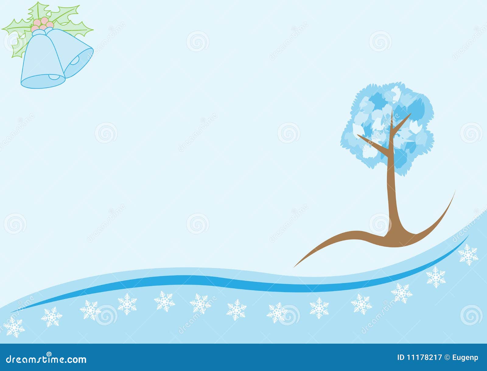 Winter postcard stock vector. Illustration of vector - 11178217