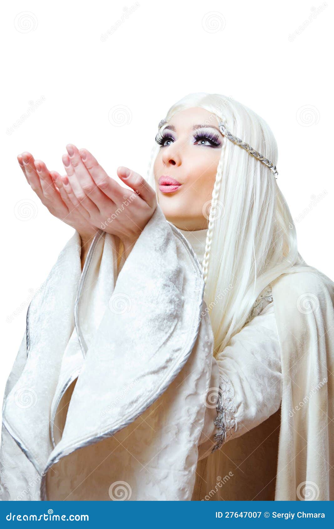 Winter princess stock image. Image of happy, blow, beautiful - 27647007