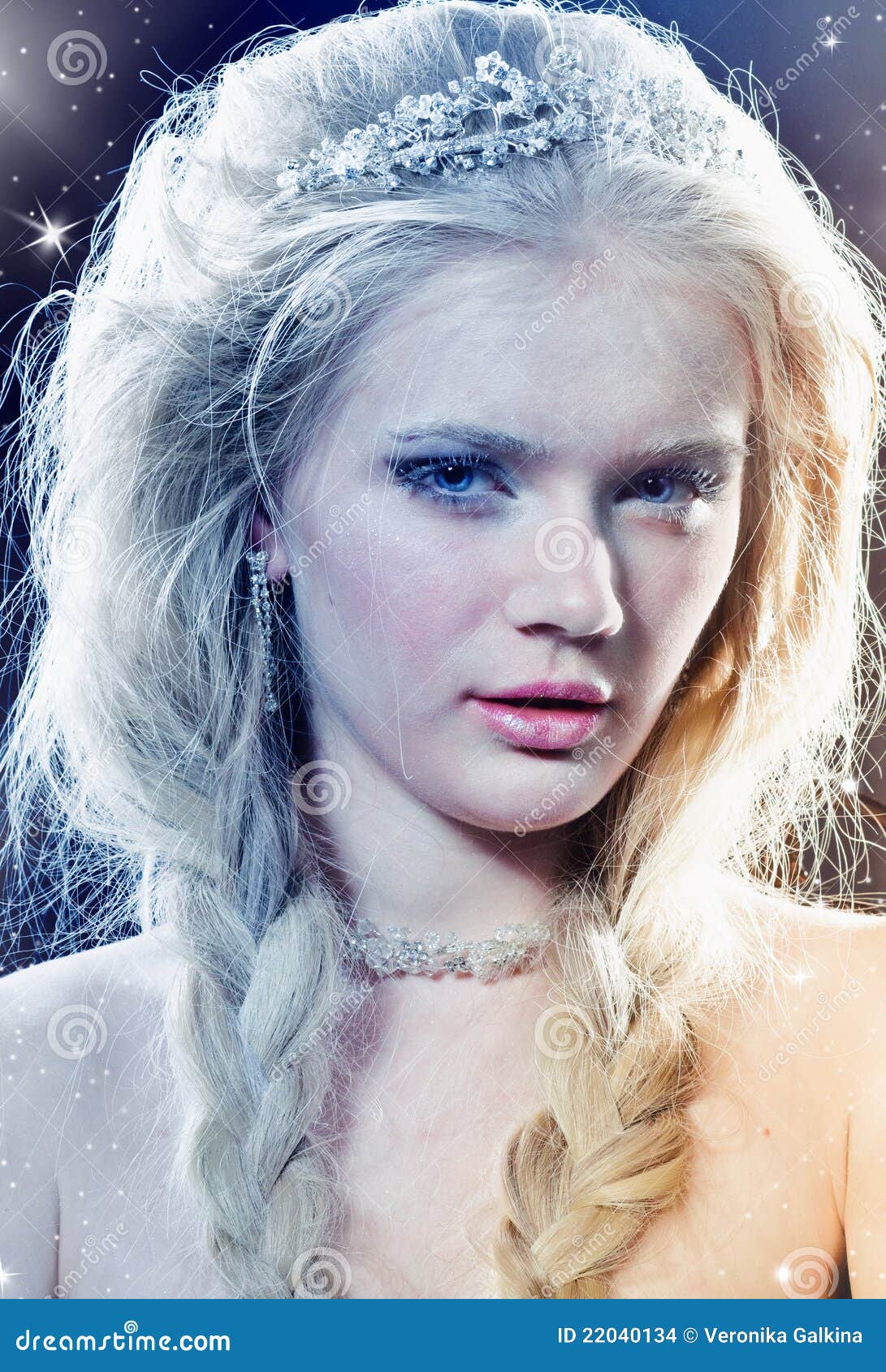Winter queen stock photo. Image of fashion, flake, look - 22040134