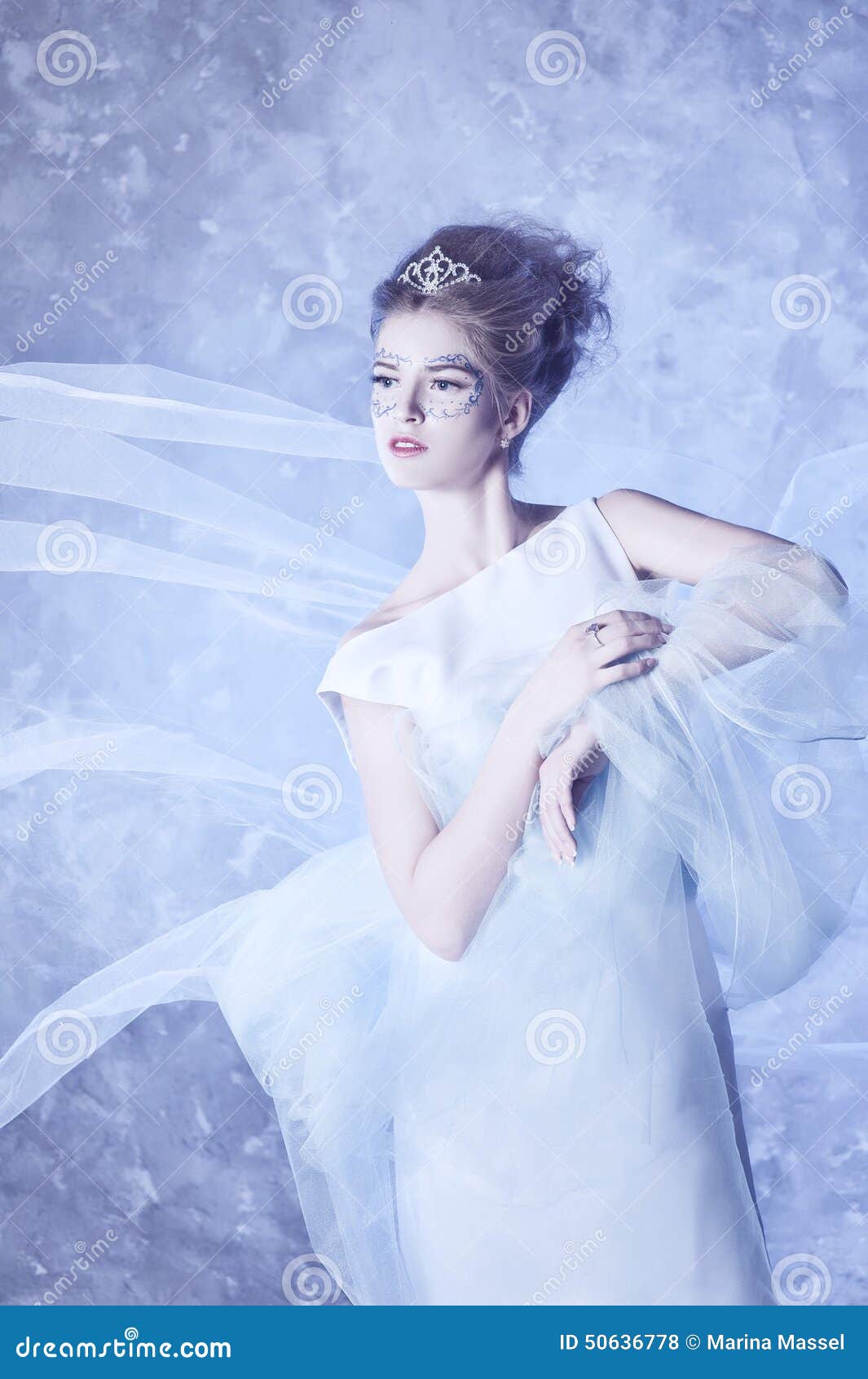 Winter Queen stock photo. Image of cute, december, glamor - 50636778