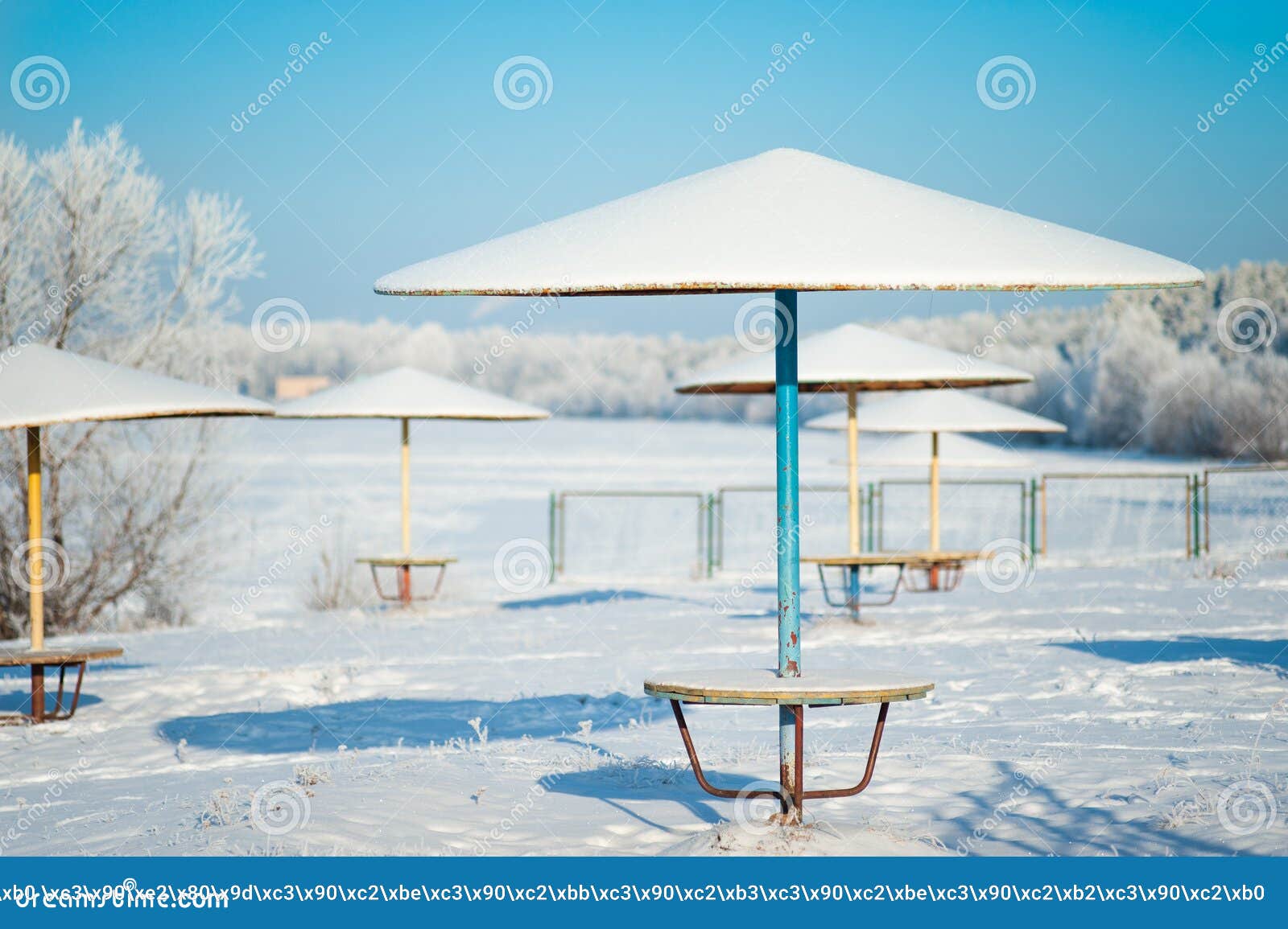 Winter Quiet Beach, in Sunny Weather Stock Photo - Image of bright ...