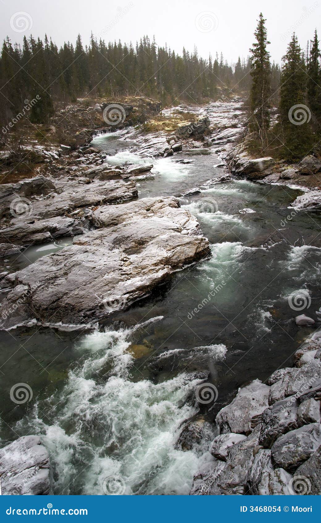Winter rapids stock photo. Image of landscape, nature - 3468054