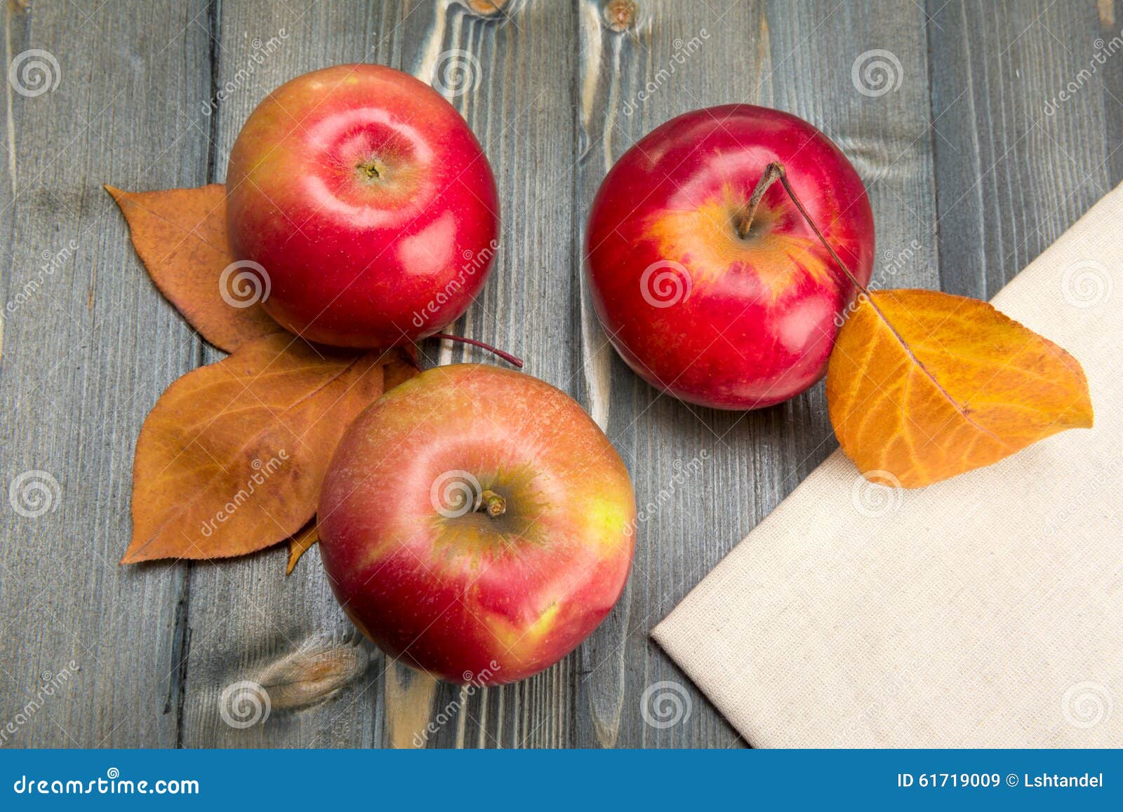 Winter Red Apples on a Wooden Table Stock Image - Image of autumn, food ...