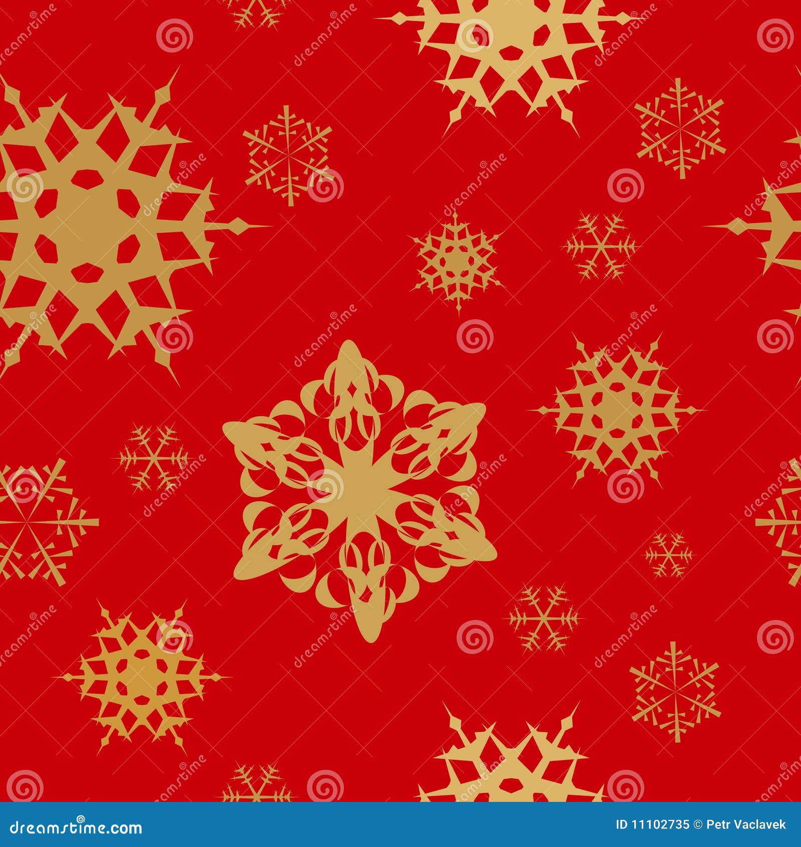 Winter - Red Christmas Seamless Pattern Stock Illustration ...