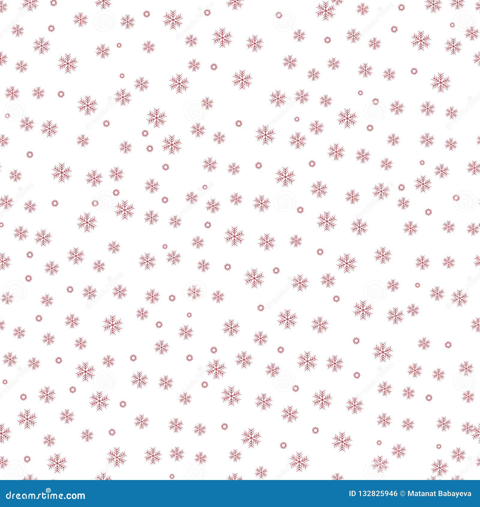 Winter Red Snow Pattern Background. Vector Illustratiom. Stock Vector ...