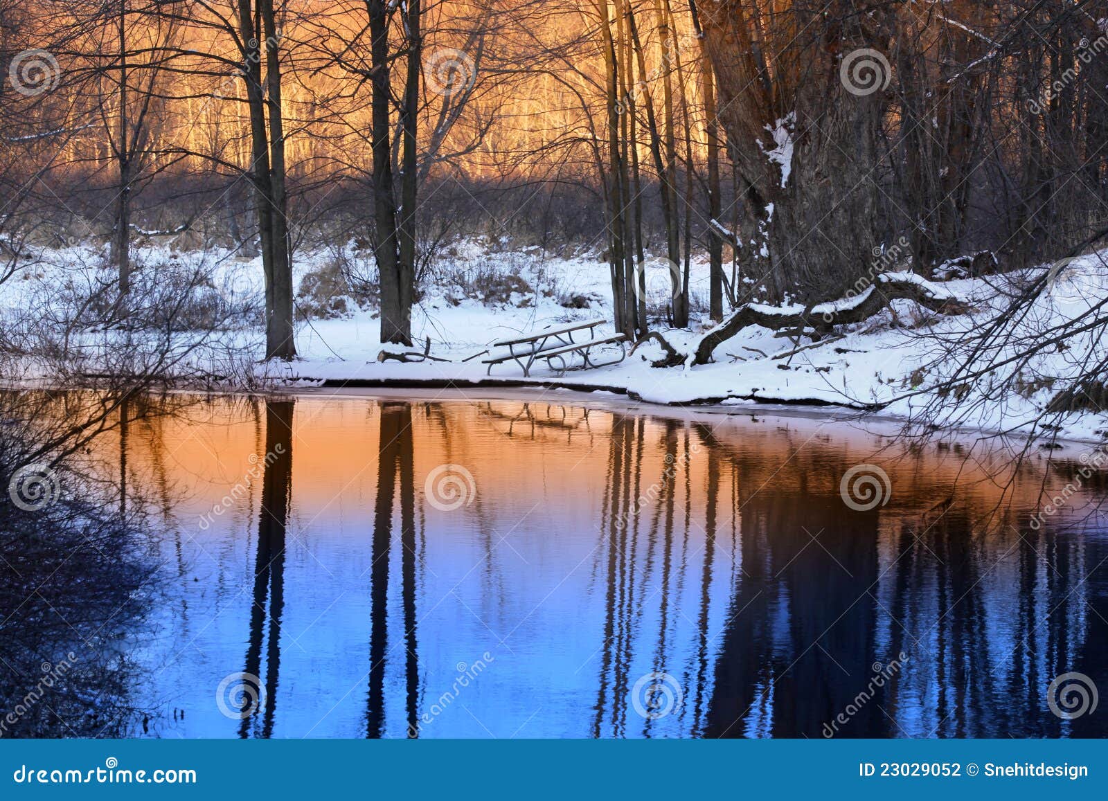 Winter reflection stock photo. Image of spring, fairy - 23029052