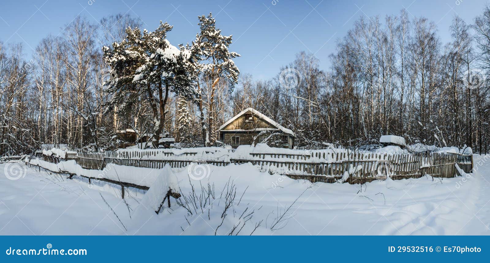 Winter in a remote places stock photo. Image of horizontal - 29532516