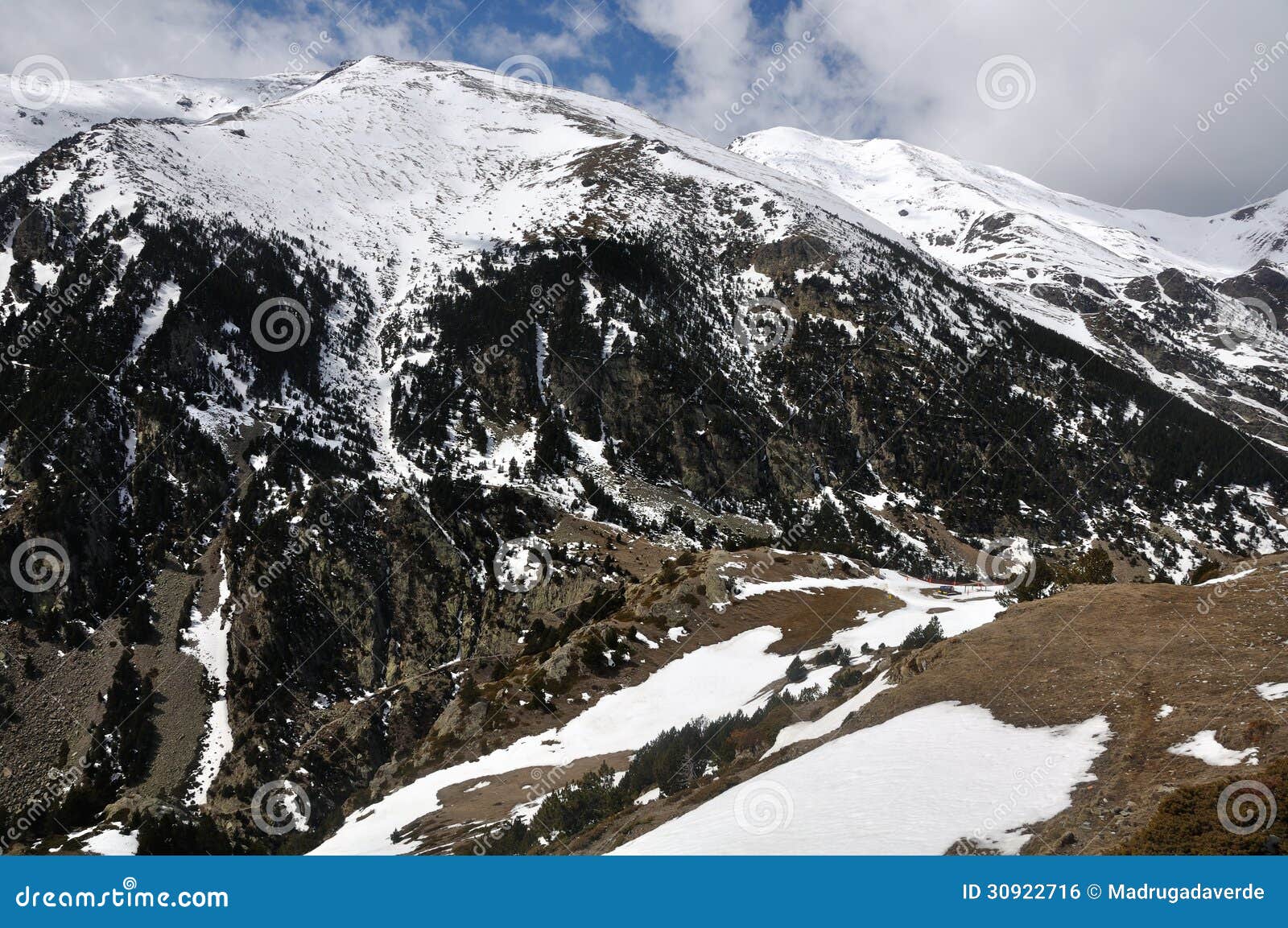 Winter Resort Vall De Nuria Stock Photo - Image of tree, snow: 30922716
