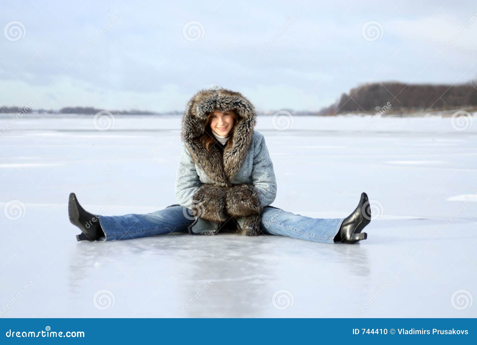 Winter rest stock photo. Image of relax, portrait, attractive - 744410