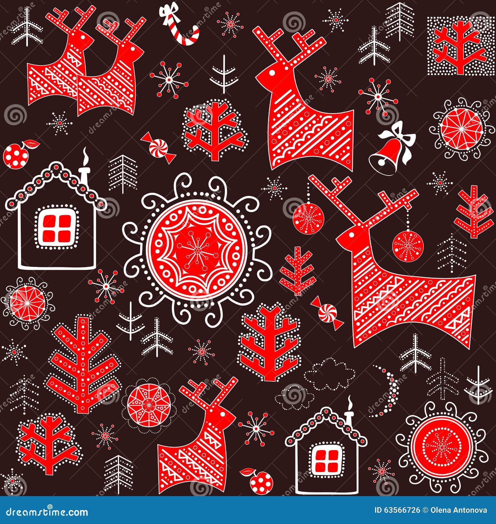 Winter Retro Wrapper with Abstract Pattern Stock Vector - Illustration ...