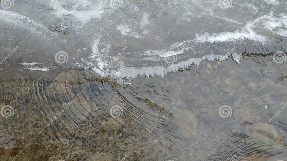 Winter Ripples stock photo. Image of frozen, water, winter - 85648150
