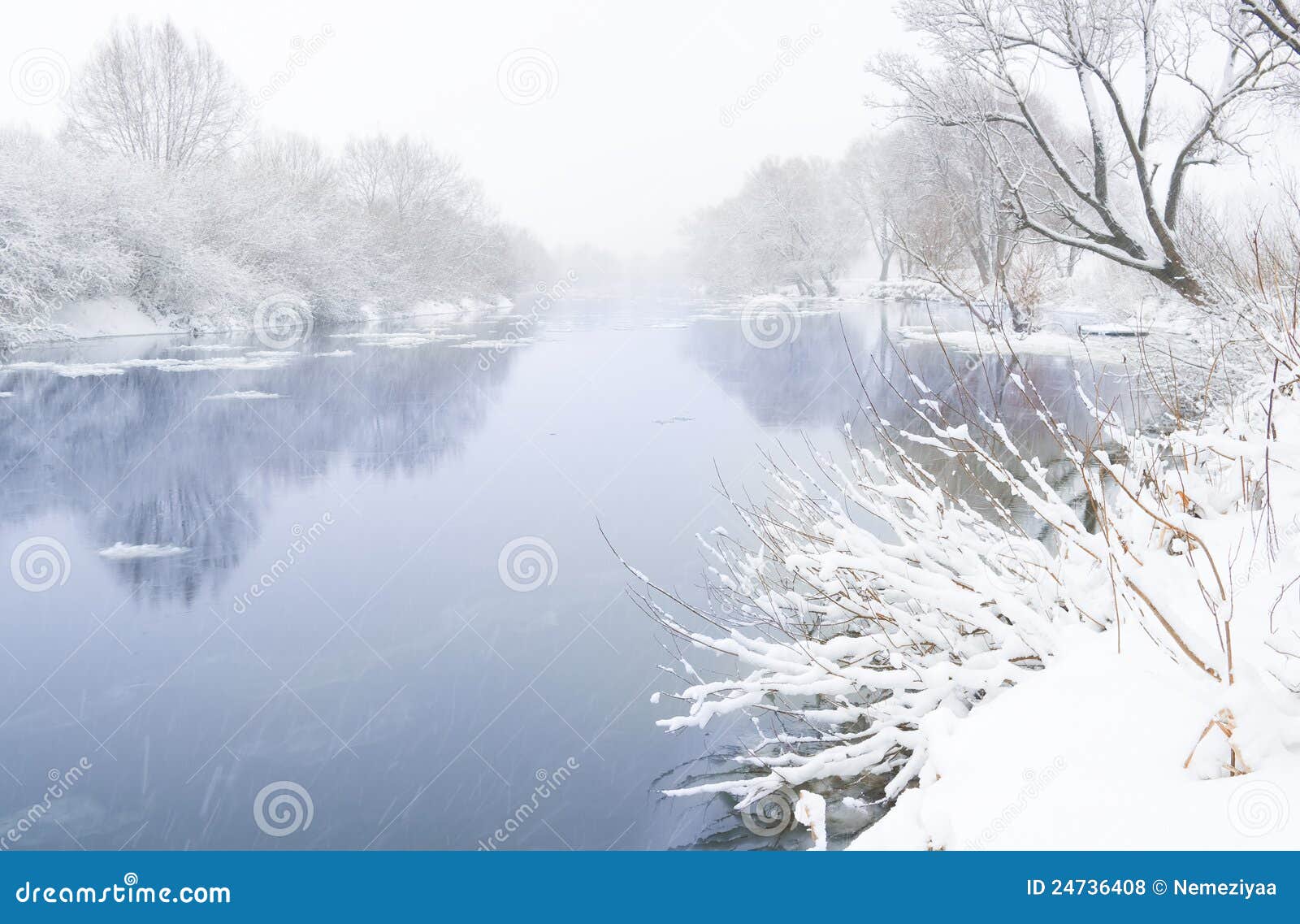 Winter river stock photo. Image of crystal, outdoor, scene - 24736408
