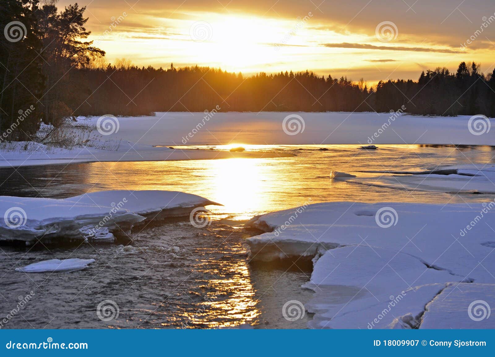 Winter river landscape stock image. Image of frozen, wilderness - 18009907