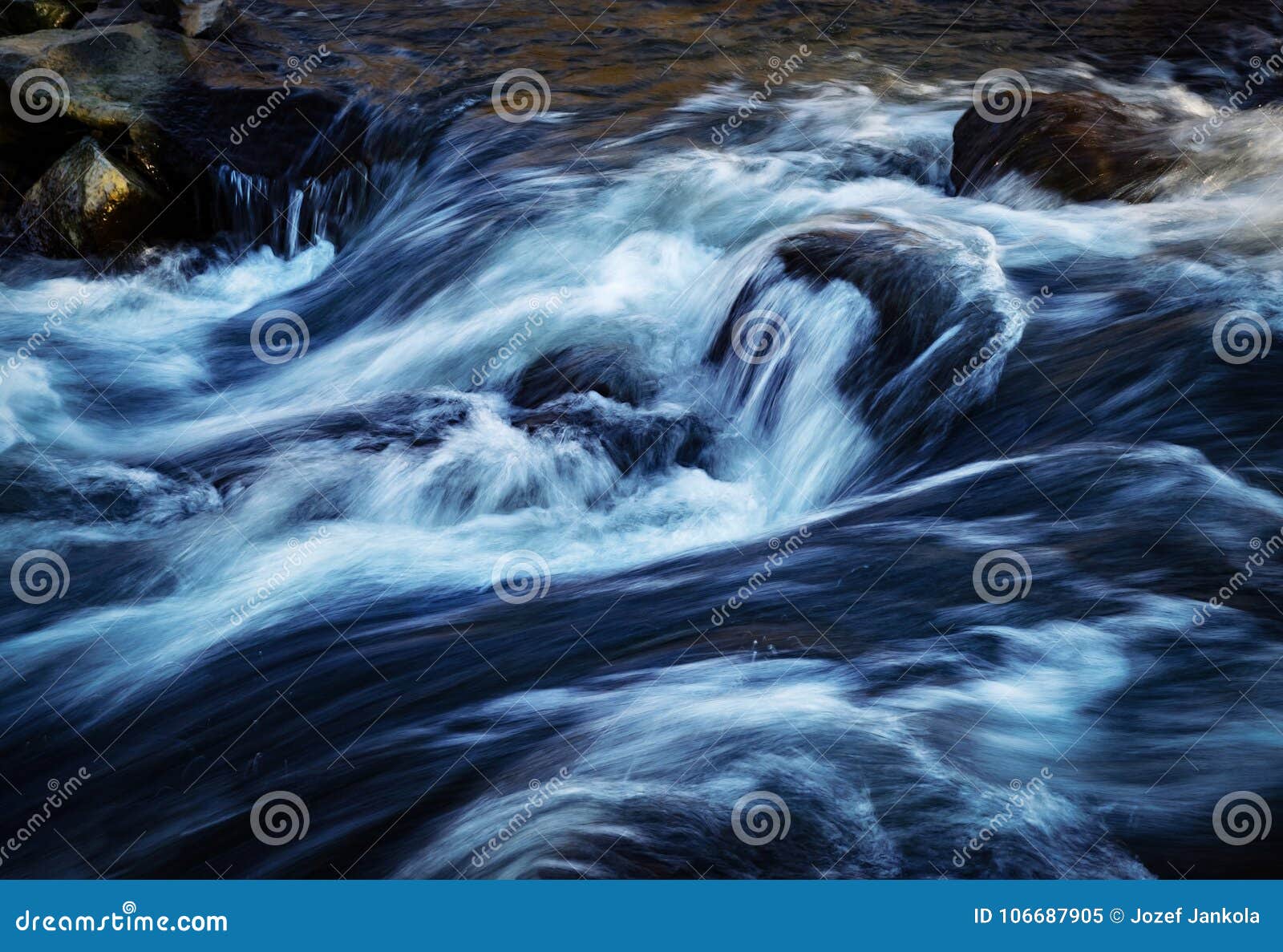 Winter river rapids stock image. Image of white, season - 106687905