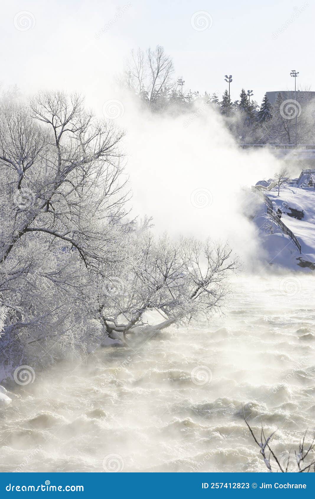 Winter river rapids stock image. Image of outdoor, december - 257412823