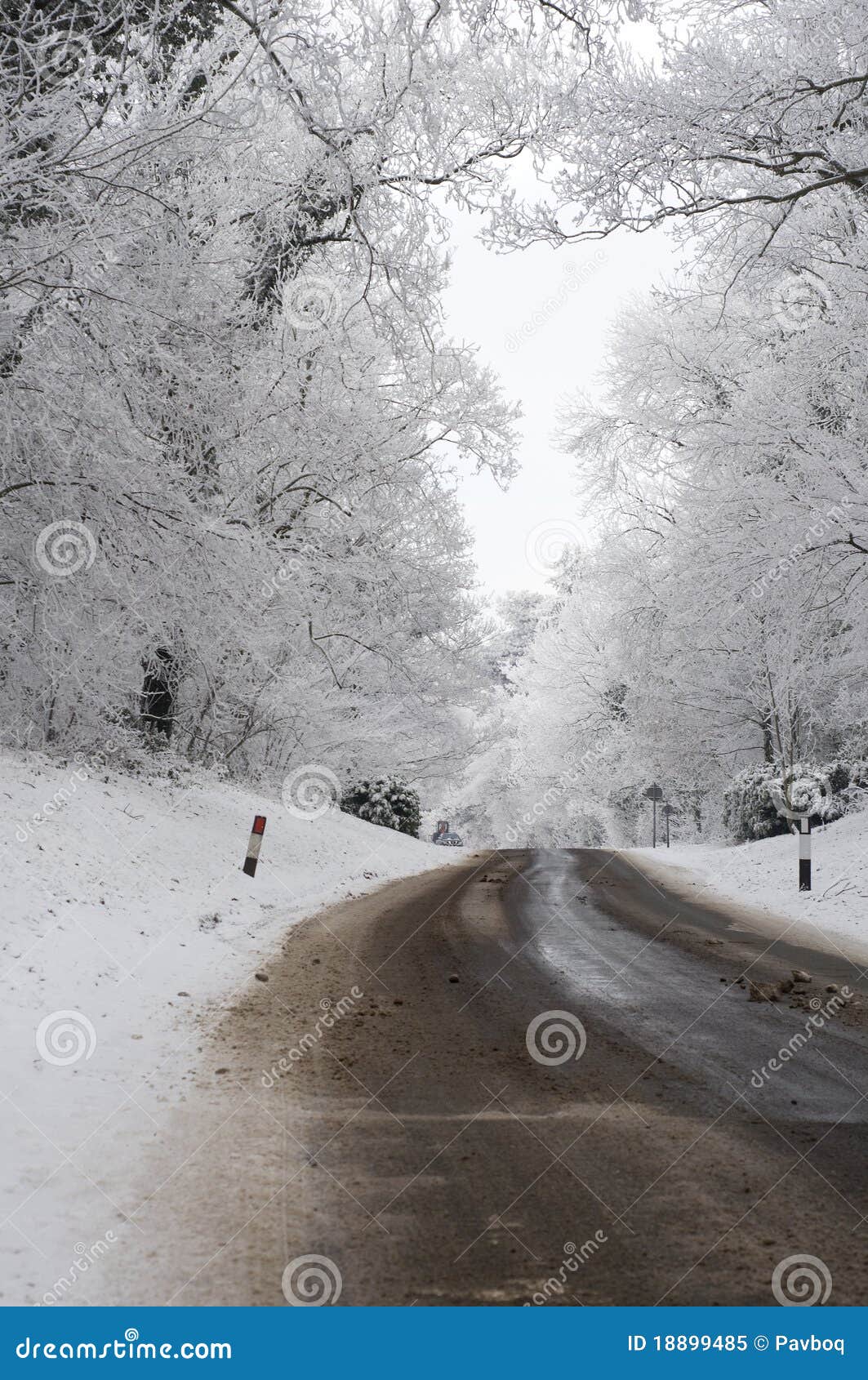 Winter road stock image. Image of scenery, frozen, snow - 18899485
