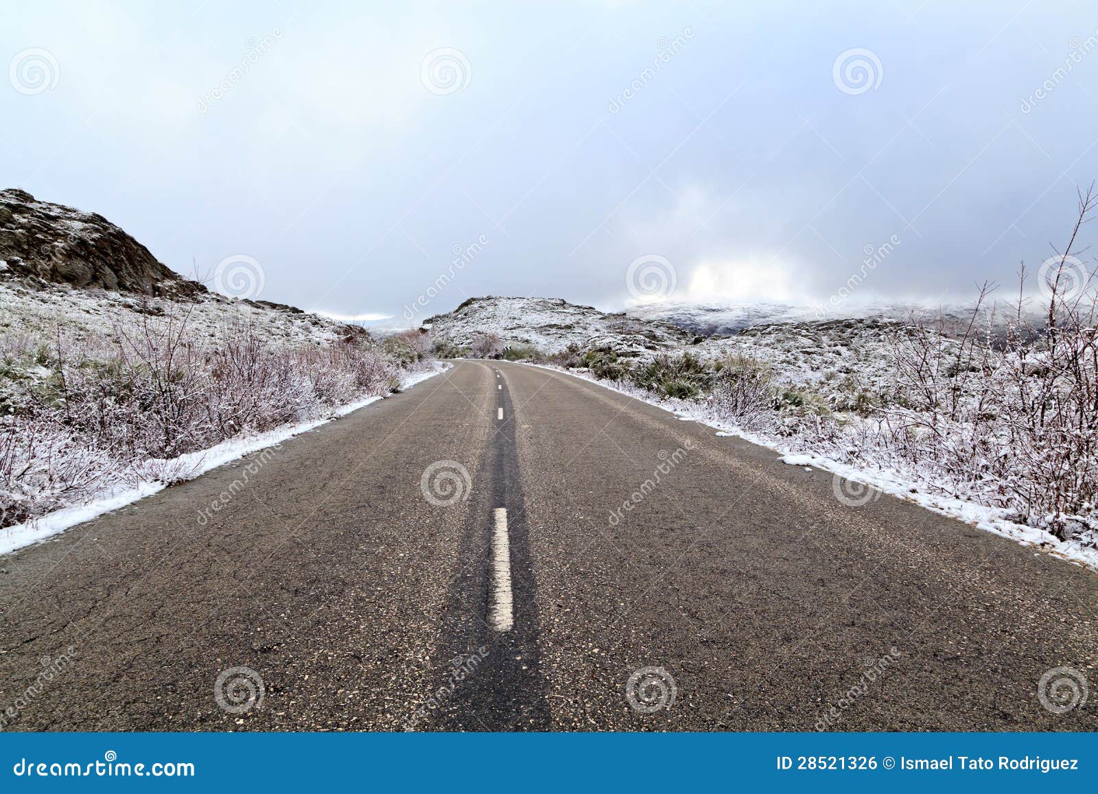 Winter Road stock photo. Image of rural, weather, outdoors - 28521326