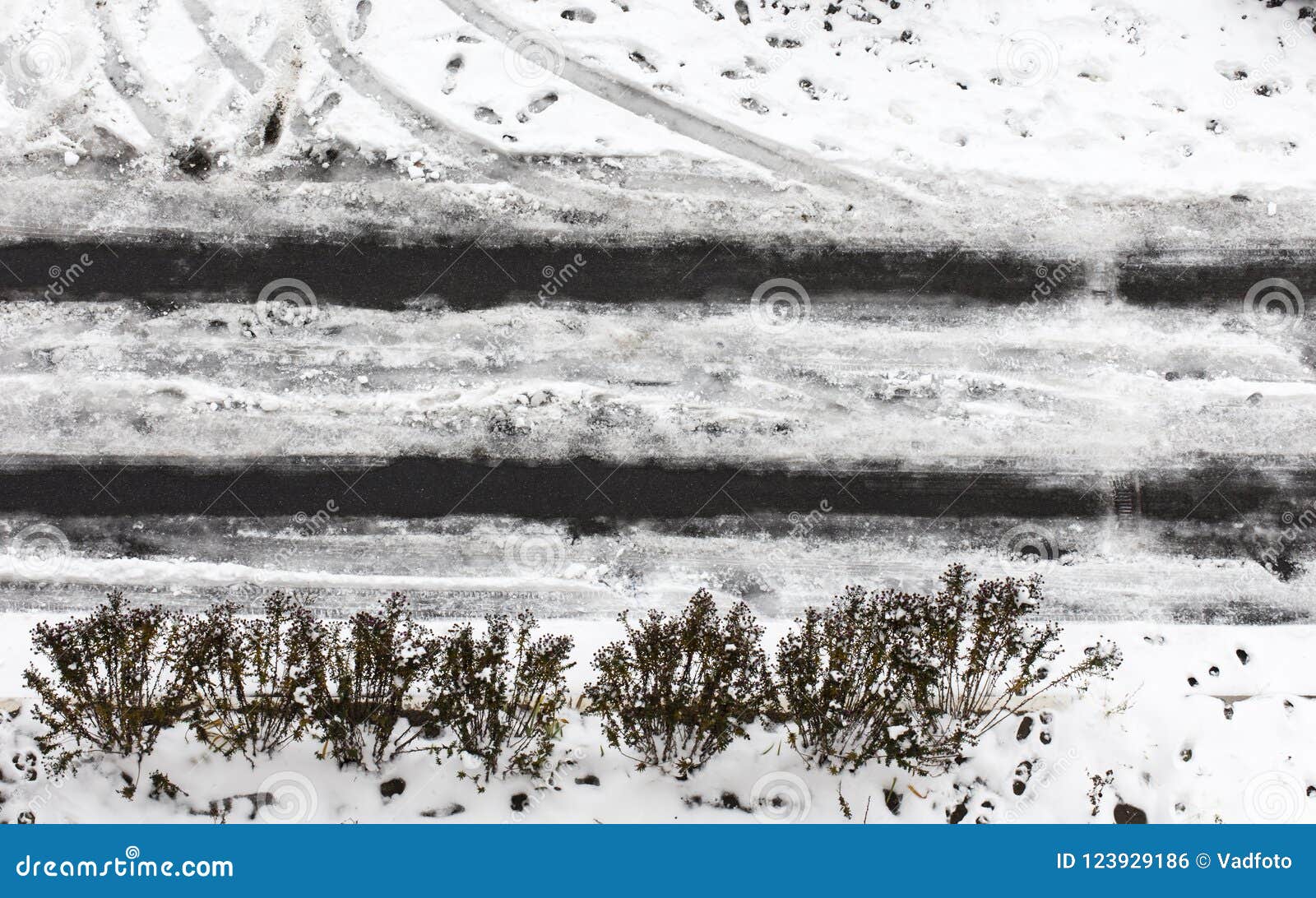 Winter Road, Seamless Texture, Tile Horizontal Stock Photo - Image of ...