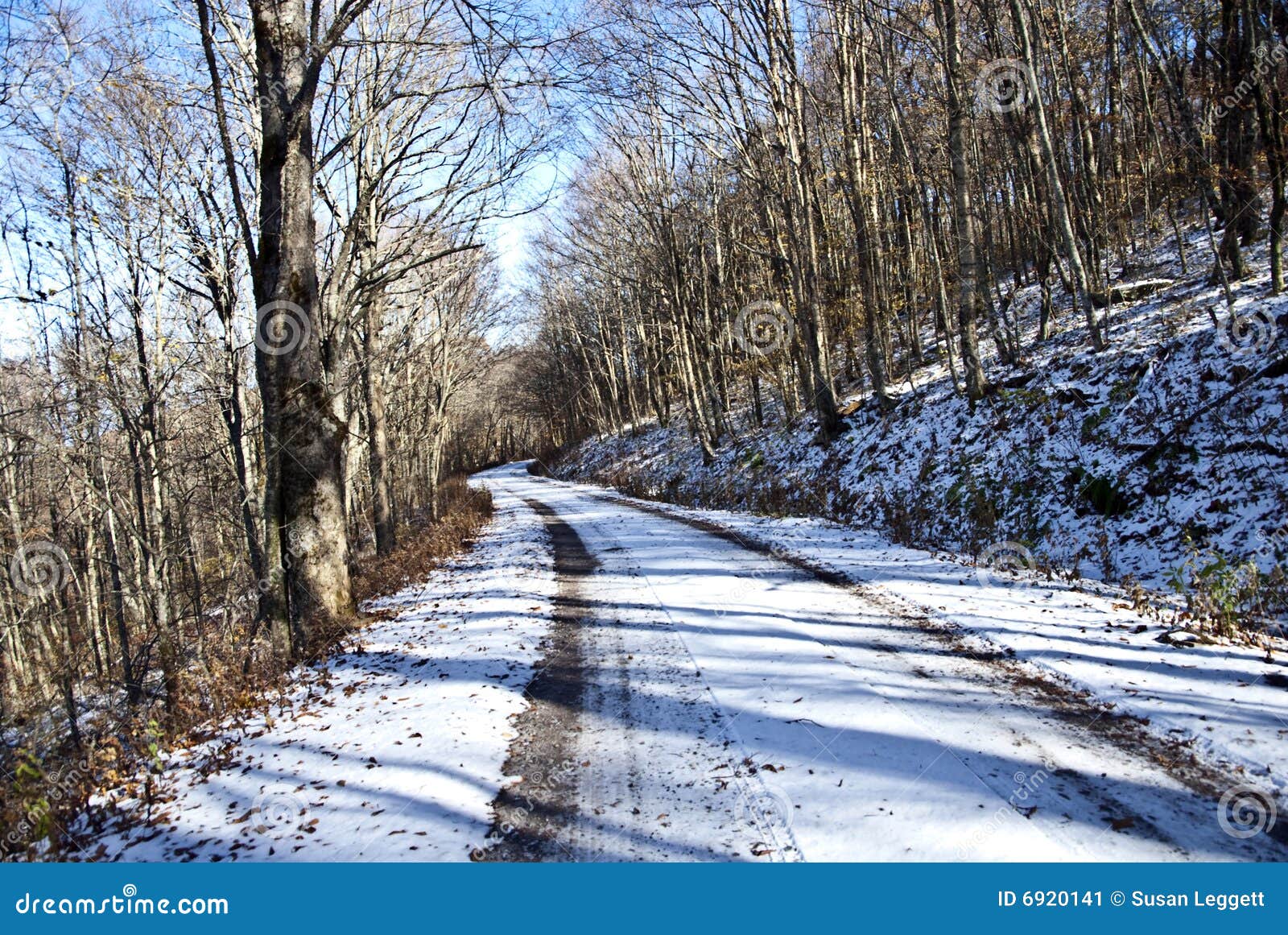Winter Road/Snow stock image. Image of thanksgiving, hillside - 6920141