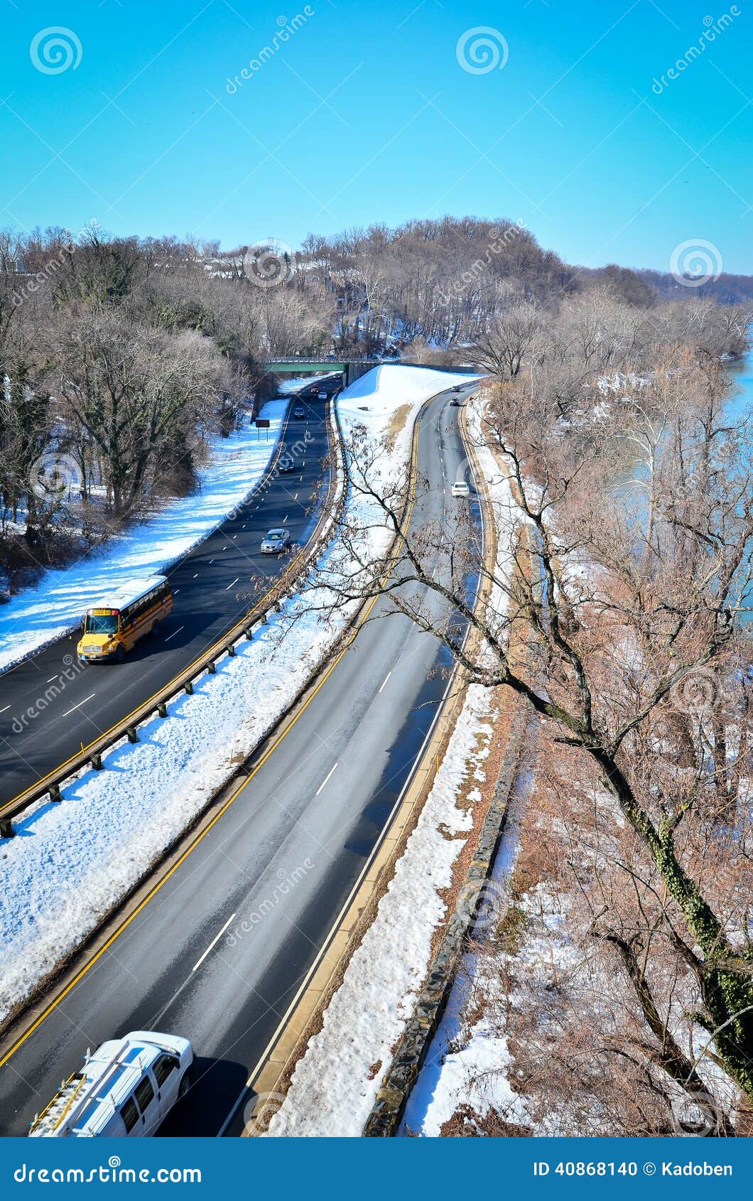 The winter road stock photo. Image of bantam, beautiful - 40868140
