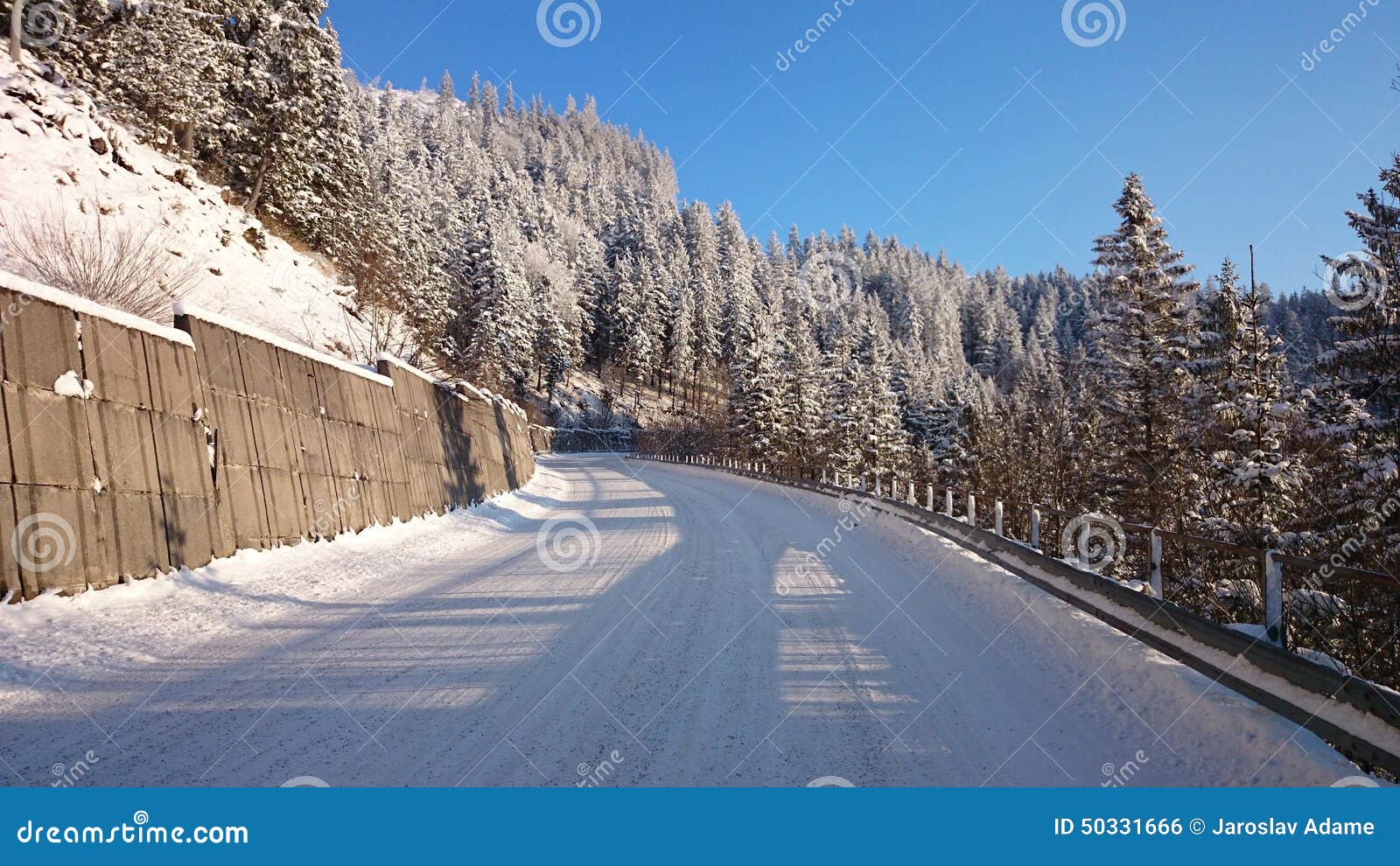 Winter route stock photo. Image of winter, chill, rocks - 50331666