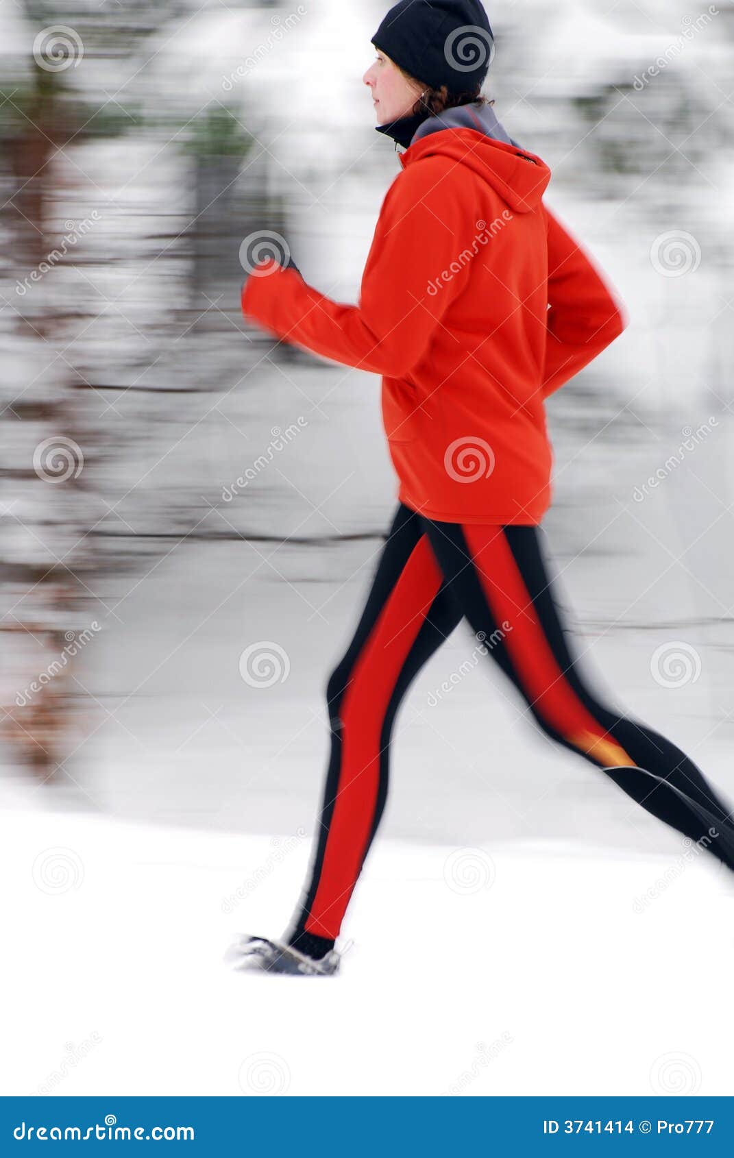 Winter running stock photo. Image of frozen, action, marathon - 3741414