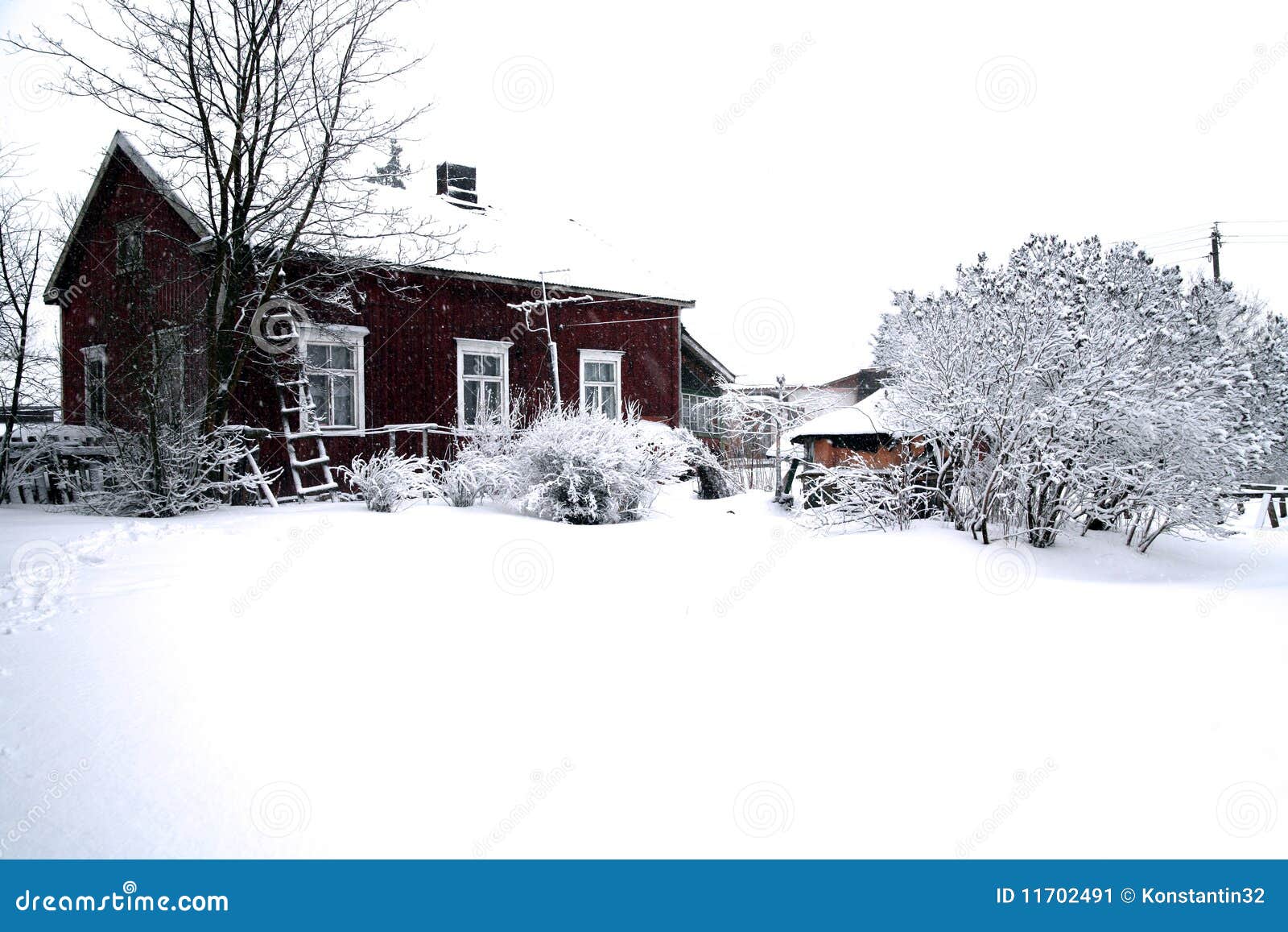 Winter in rural area stock image. Image of valley, window - 11702491