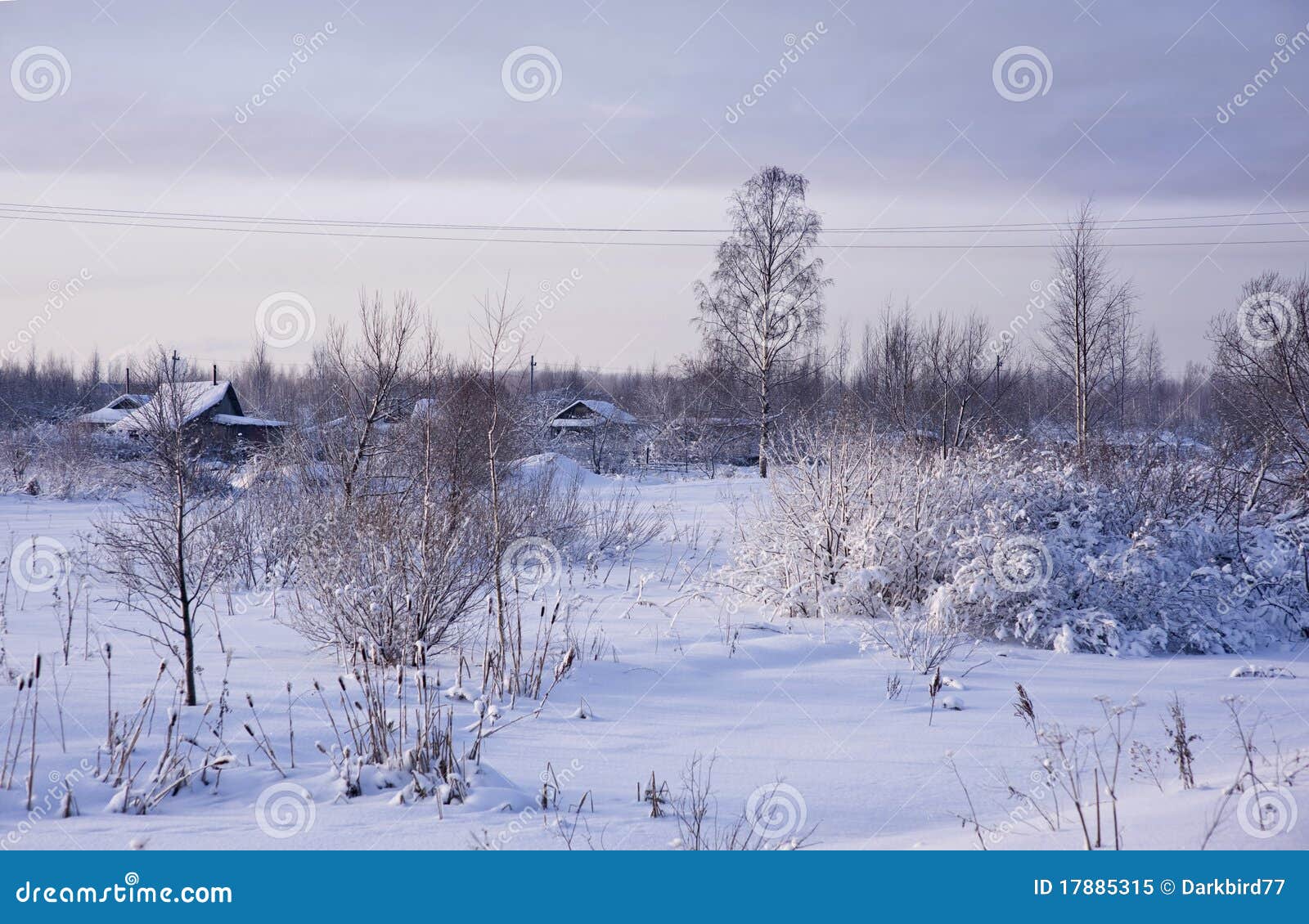 Winter rural landscape stock image. Image of colorful - 17885315