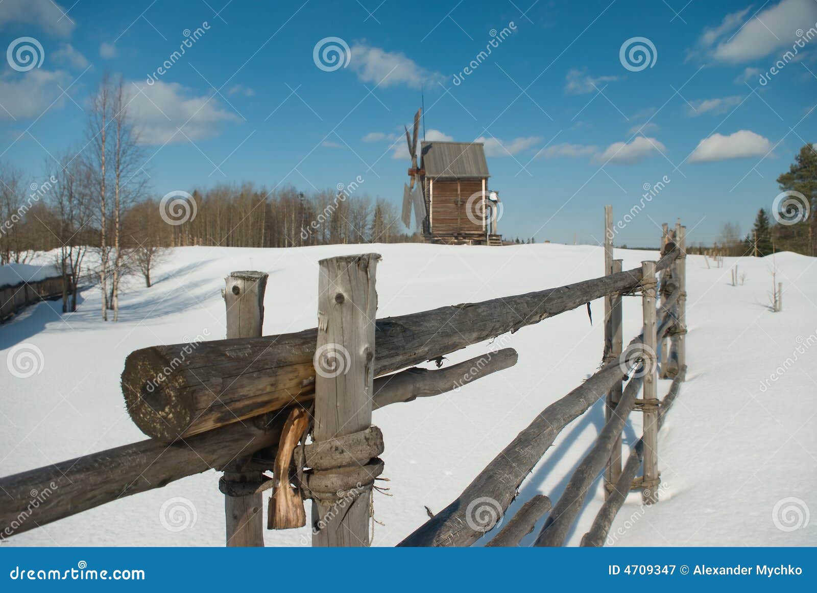 Winter Rural Russian Landscape Stock Image - Image of culture, north ...