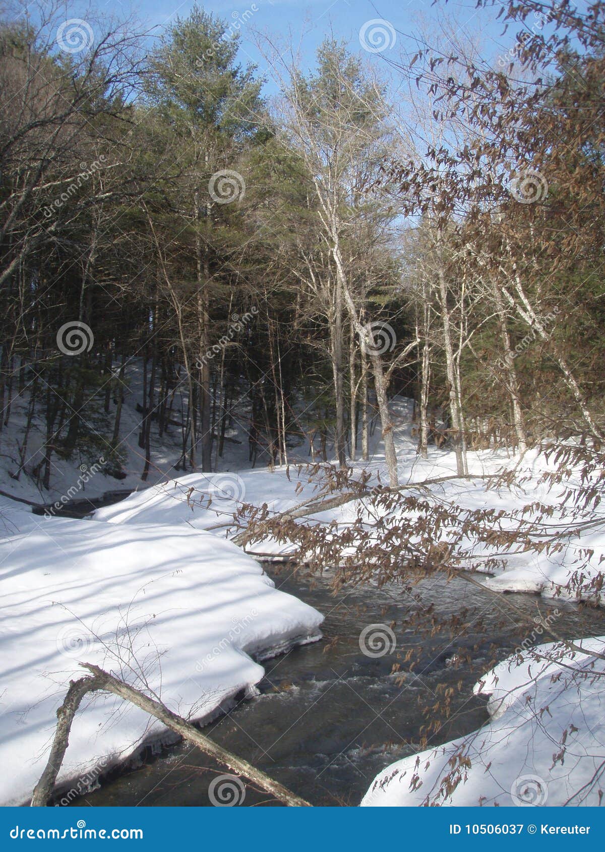 Winter in Rural Vermont, USA Stock Image - Image of snow, forest: 10506037