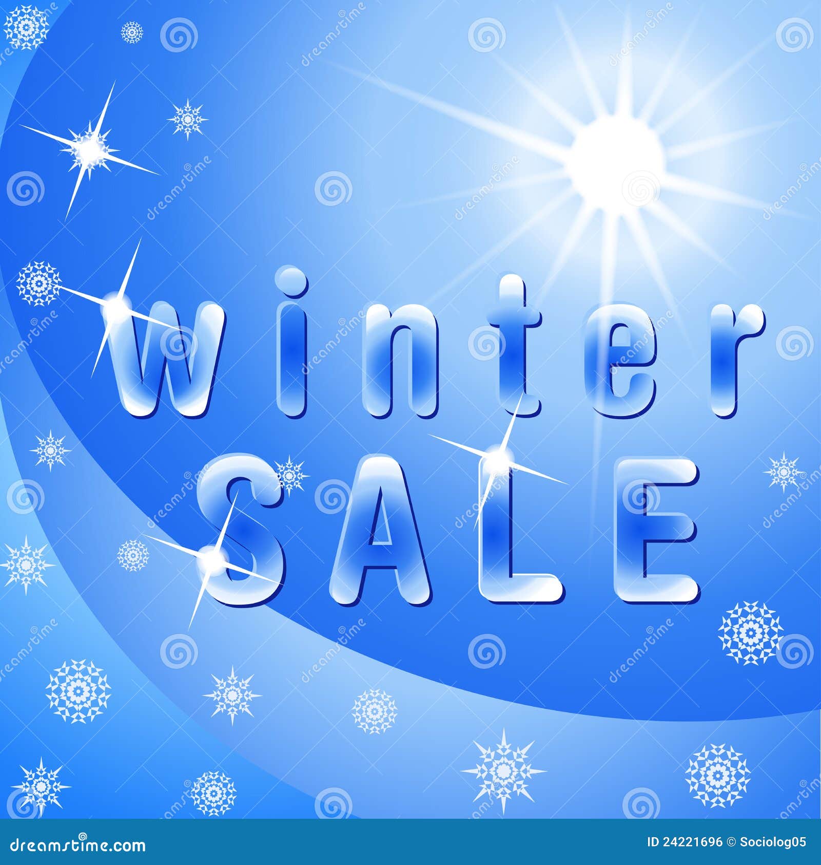 Winter sale, stock vector. Illustration of pricing, merchant - 24221696