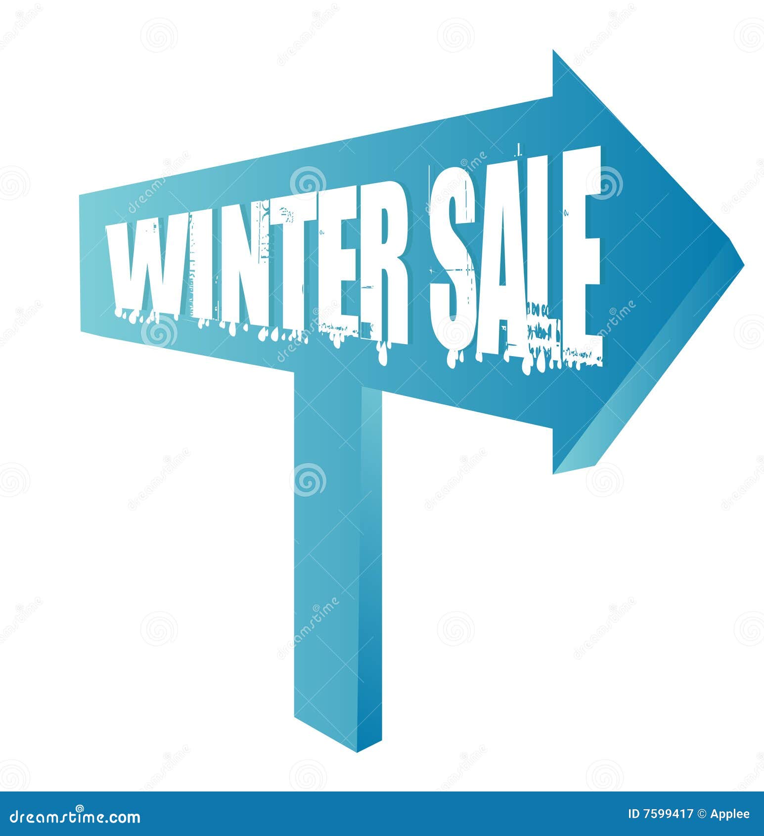 Winter sale sign stock vector. Illustration of placard - 7599417