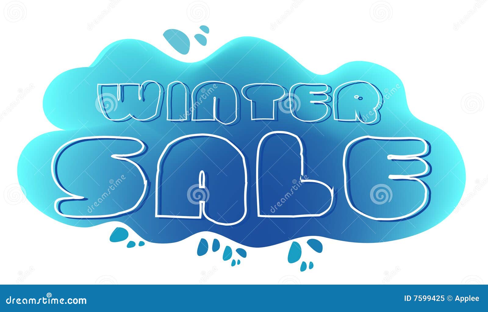 Winter sale logo stock vector. Illustration of offer, reduced - 7599425