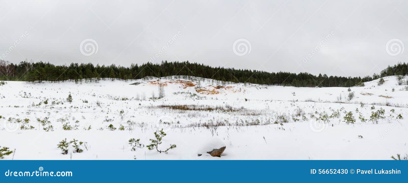 Winter sand pit stock photo. Image of sand, snow, winter - 56652430