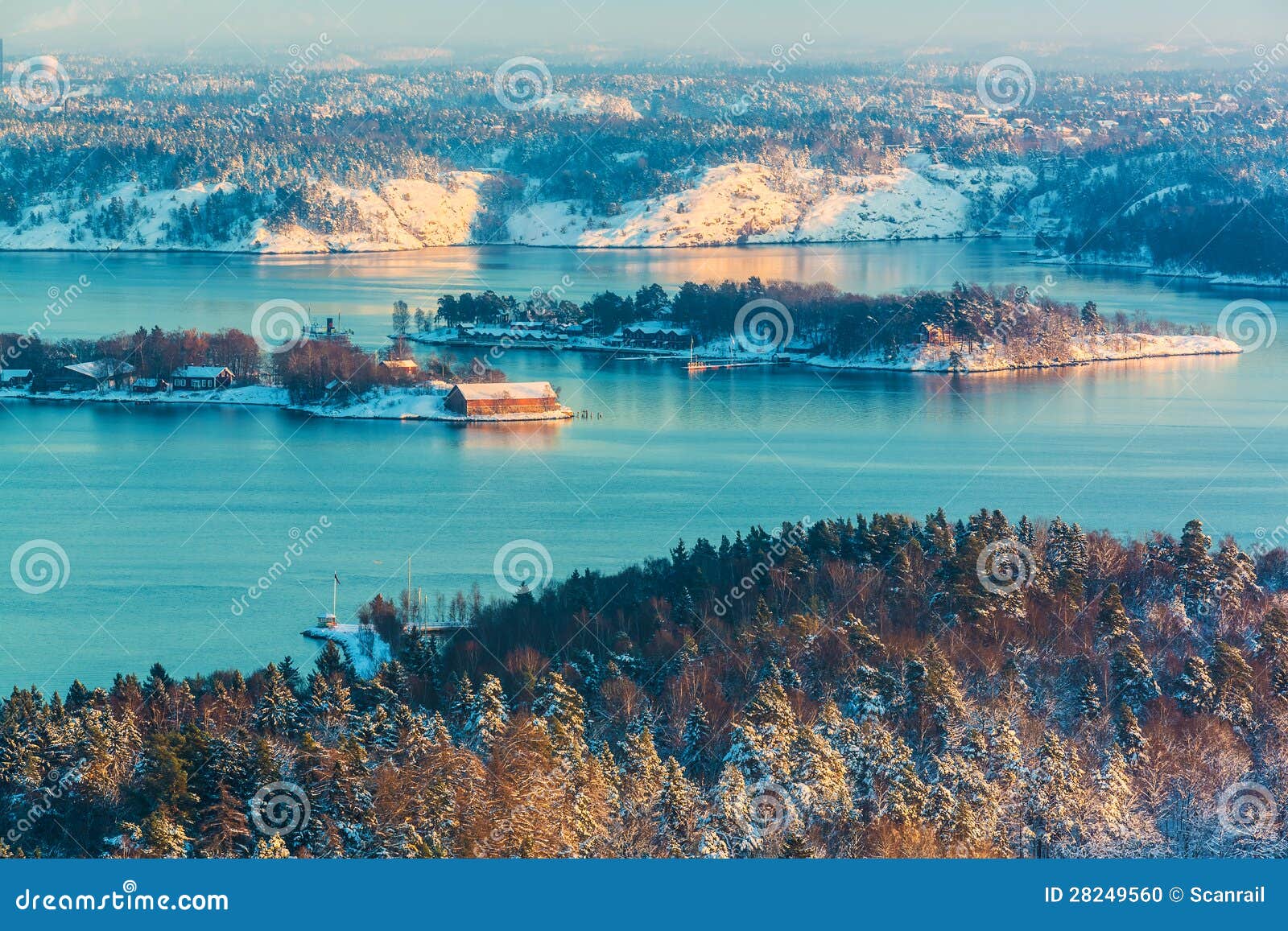 Winter Scandinavian Scenery Stock Photo - Image of landscape, mountain ...