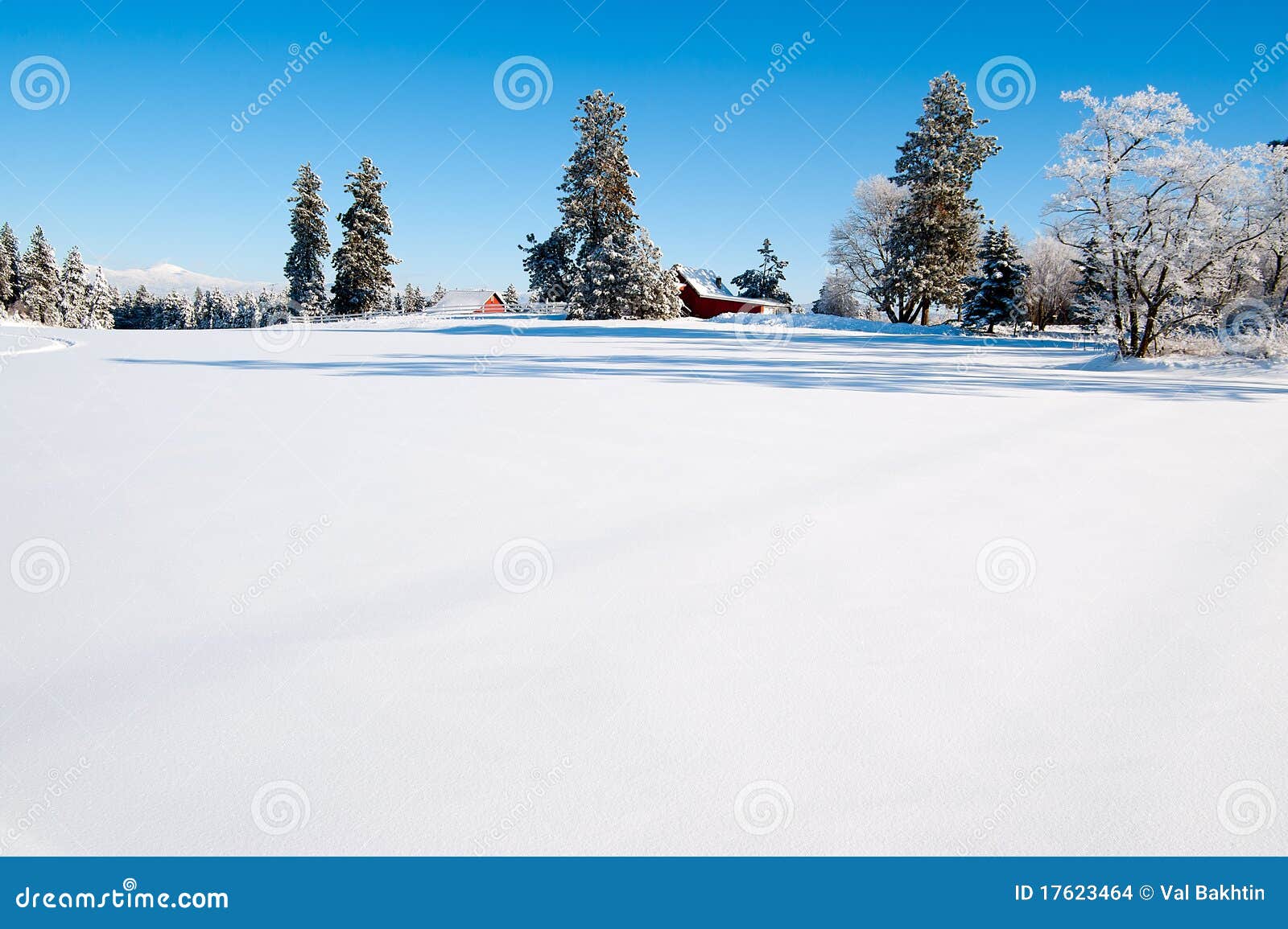 Winter scape stock photo. Image of northwest, rural, winter - 17623464