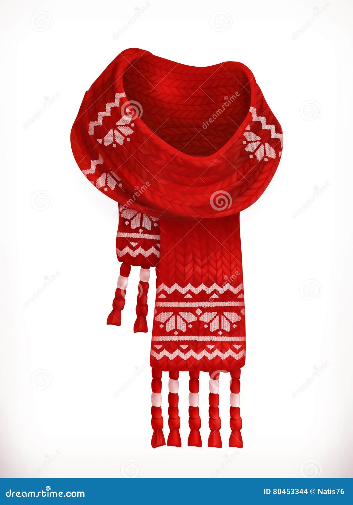 Winter scarf. Vector icon stock vector. Illustration of cold - 80453344